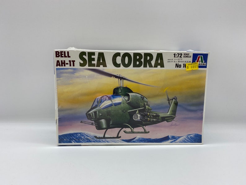 Italeri Bell AH-1T Sea Cobra Model Kit 1:72, 1988 New Old Stock Bell AH ...