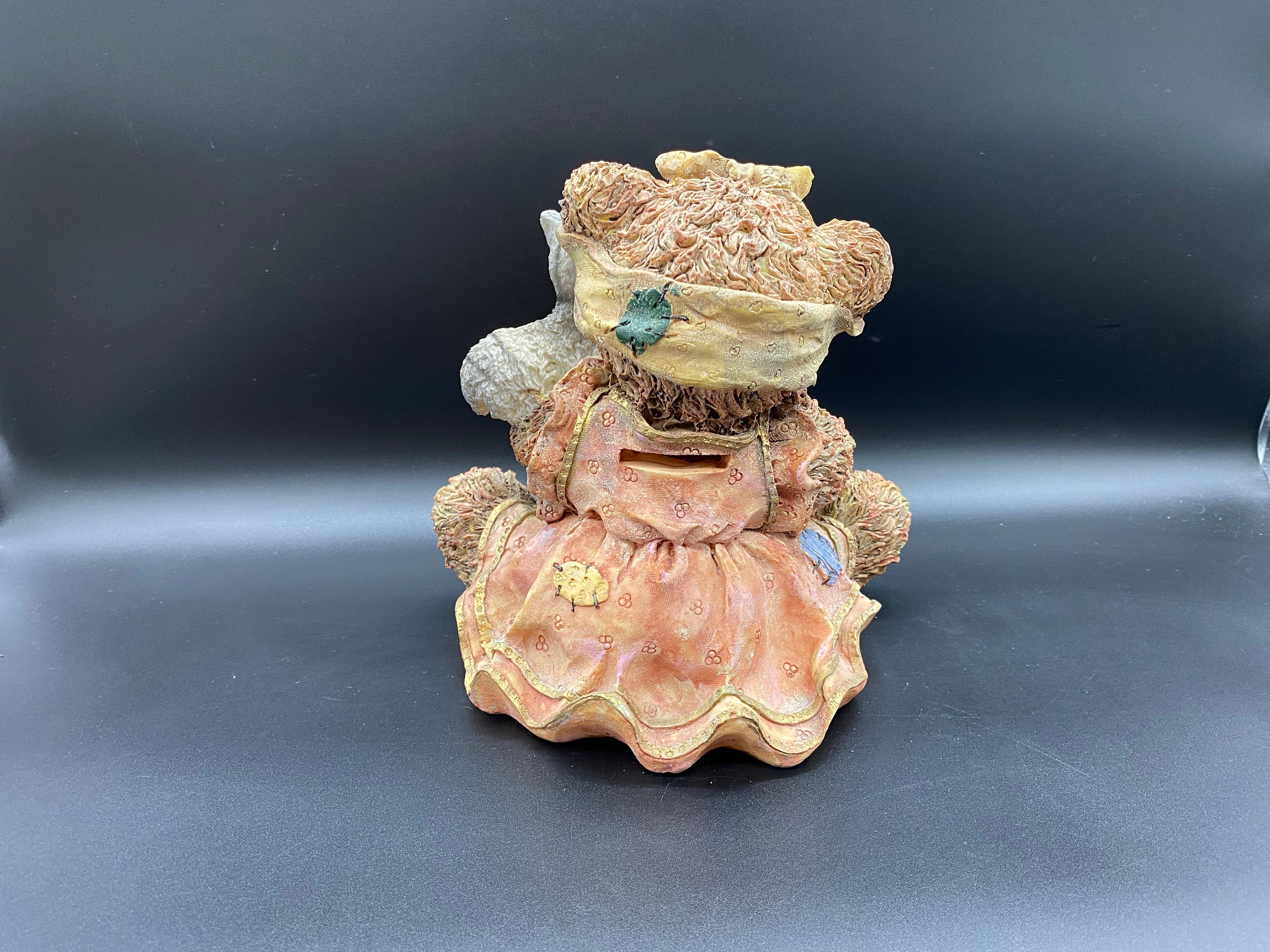 Vintage Teddy Bear With Kitty Piggy Bank Teddy Bear and Kitty - Etsy