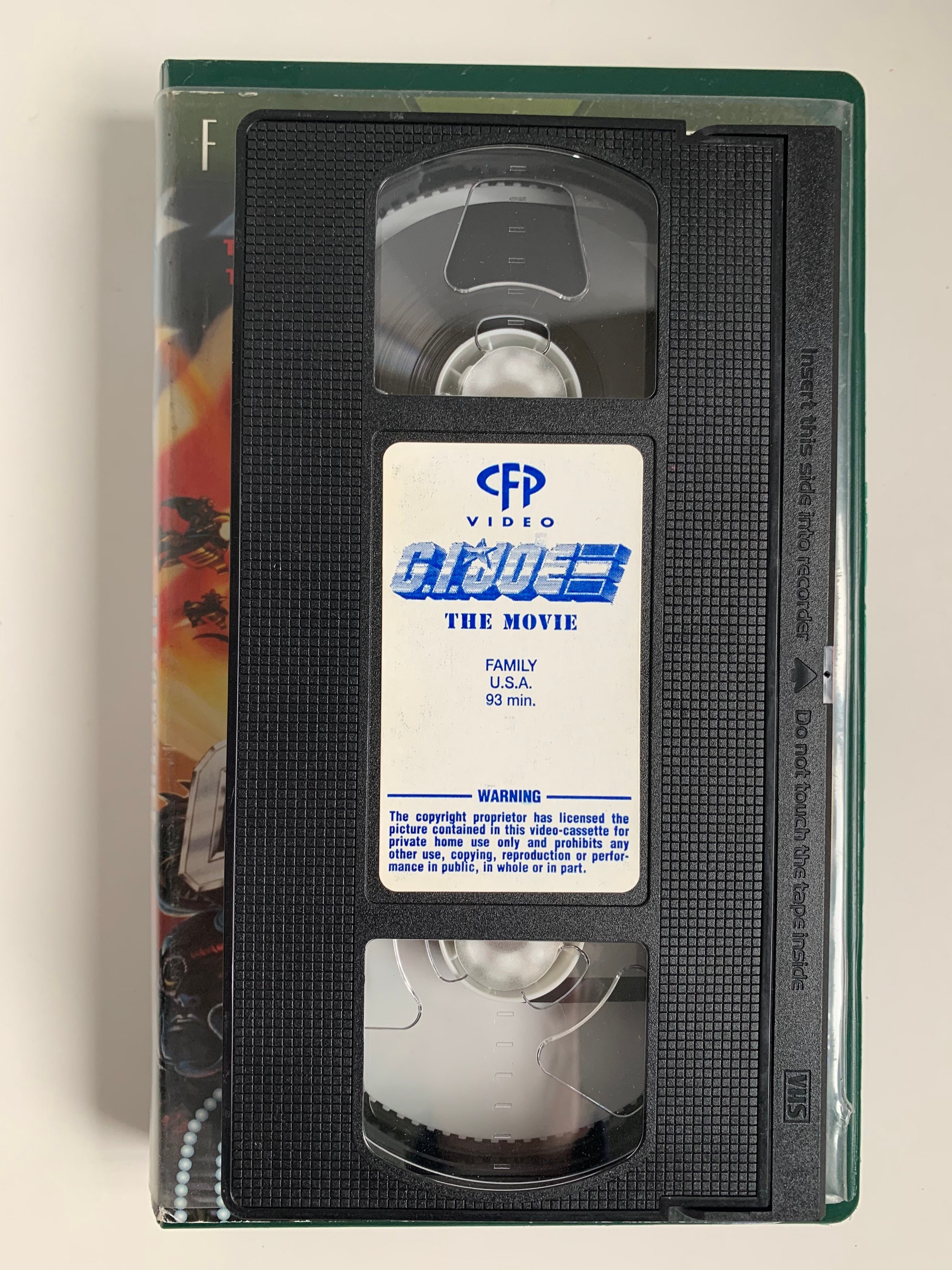 G.I. Joe the Movie VHS Clamshell, 1995 G.I. Joe VHS Movie, GI Joe Movie ...