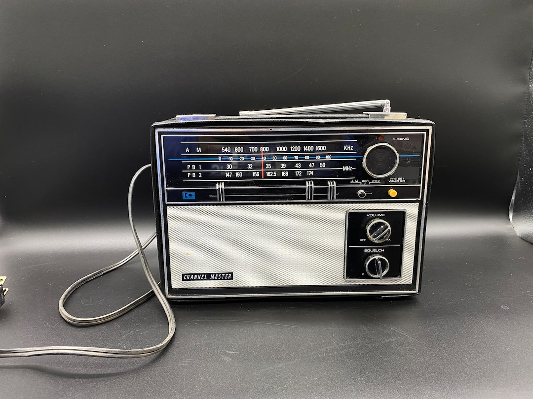 Rare Channel Master Model 6255 AM-PB1-PB2- 3 Band With Preset Weather ...