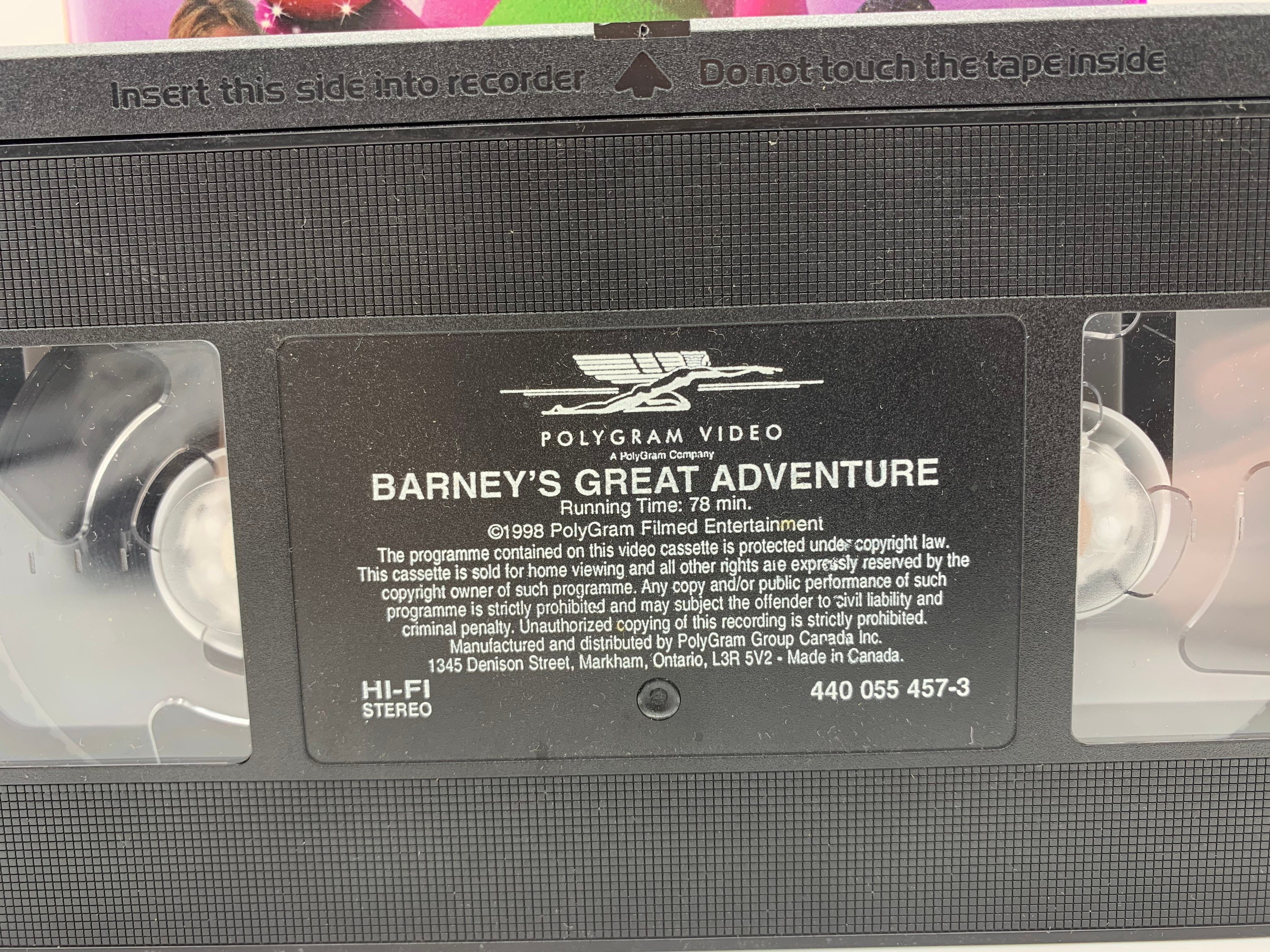 Barneys Great Adventure the Movie VHS, Vintage Barney’s Great Adventure ...
