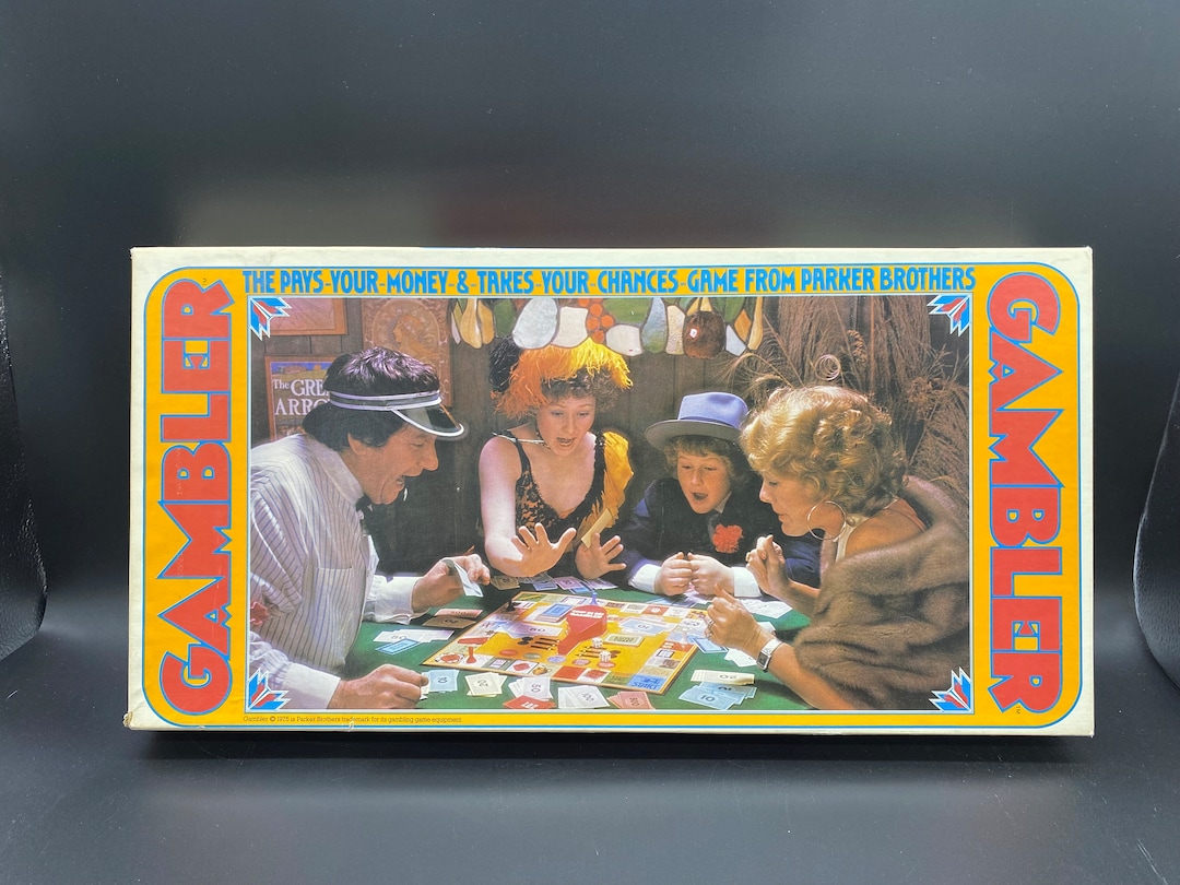 Vintage GAMBLER Parker Brothers Board Game 1975, Gambler Board Game ...