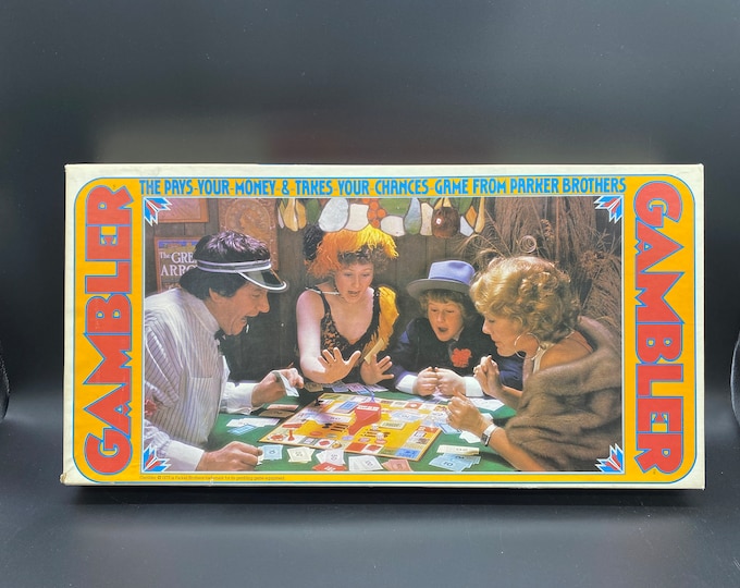 Vintage 1977 Gambler Board Game by Parker Brothers - Complete - Etsy
