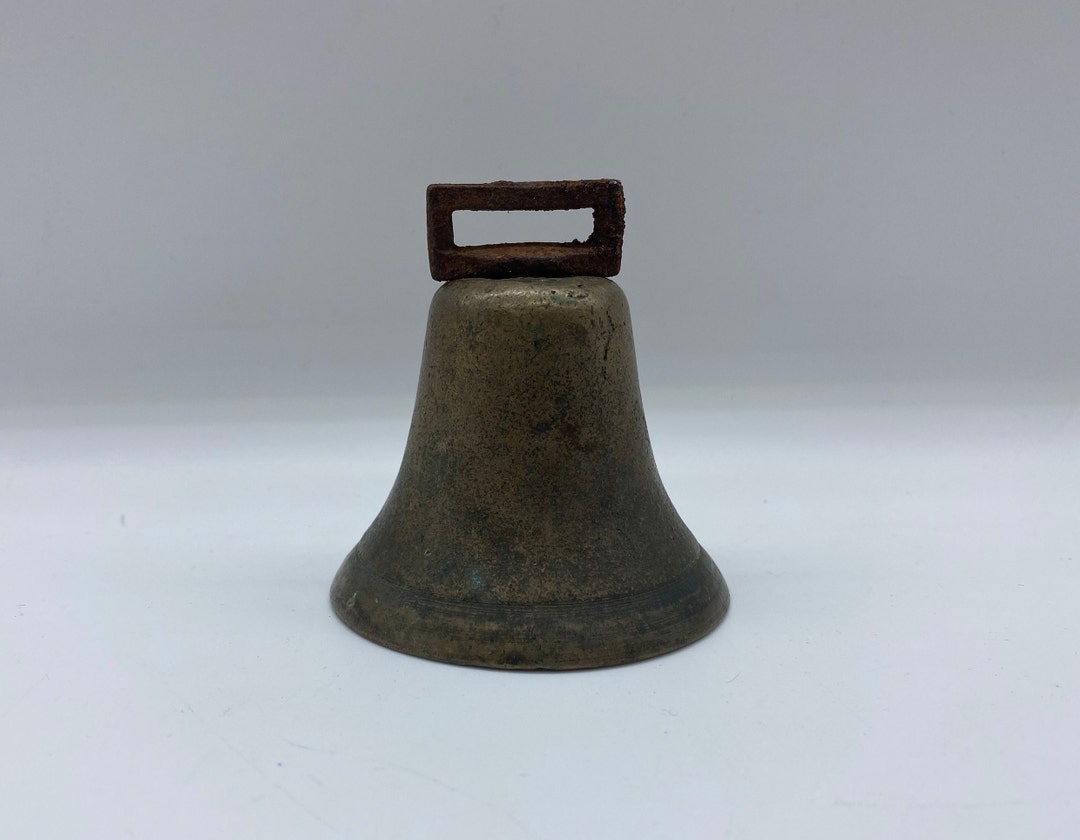 Antique Brass Bell, Small Antique Brass Bell, 3” Brass Bell, Vintage ...