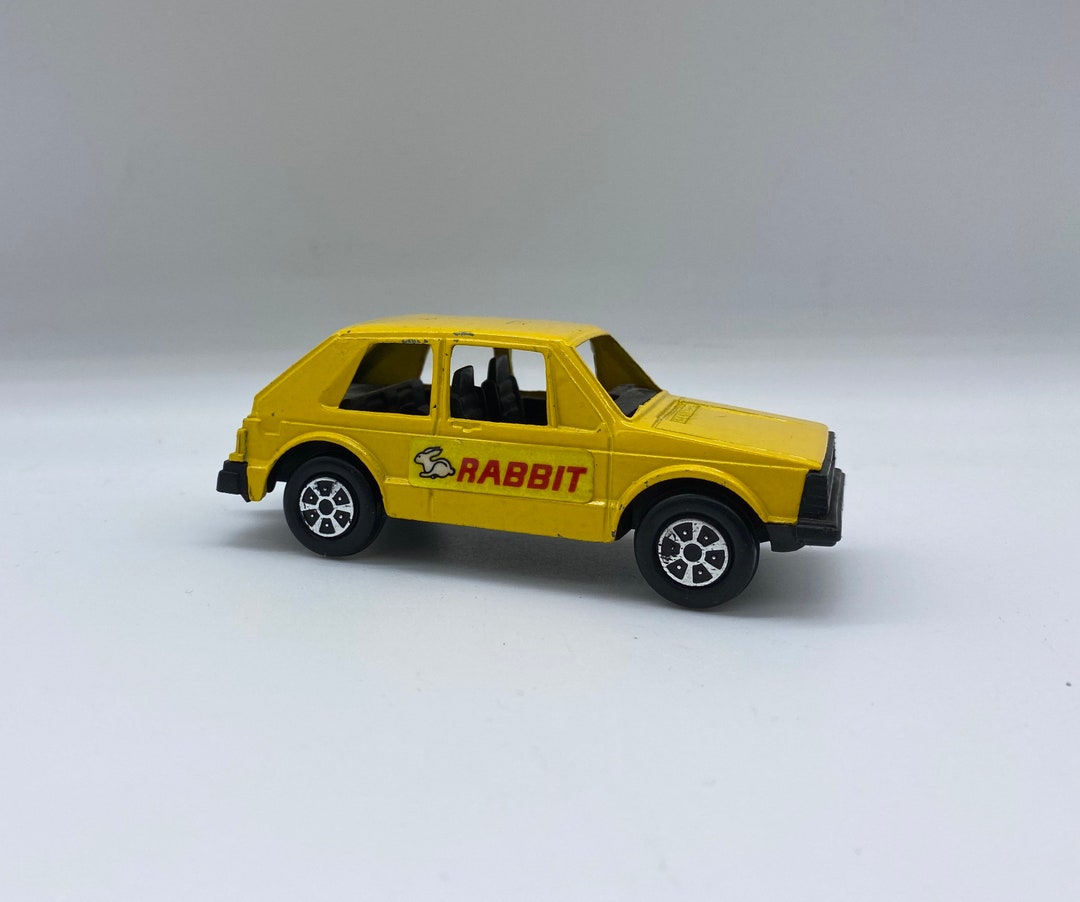 Tootsietoys VW Rabbit, Yellow VW Rabbit Tootsietoys, Vintage Two Door ...
