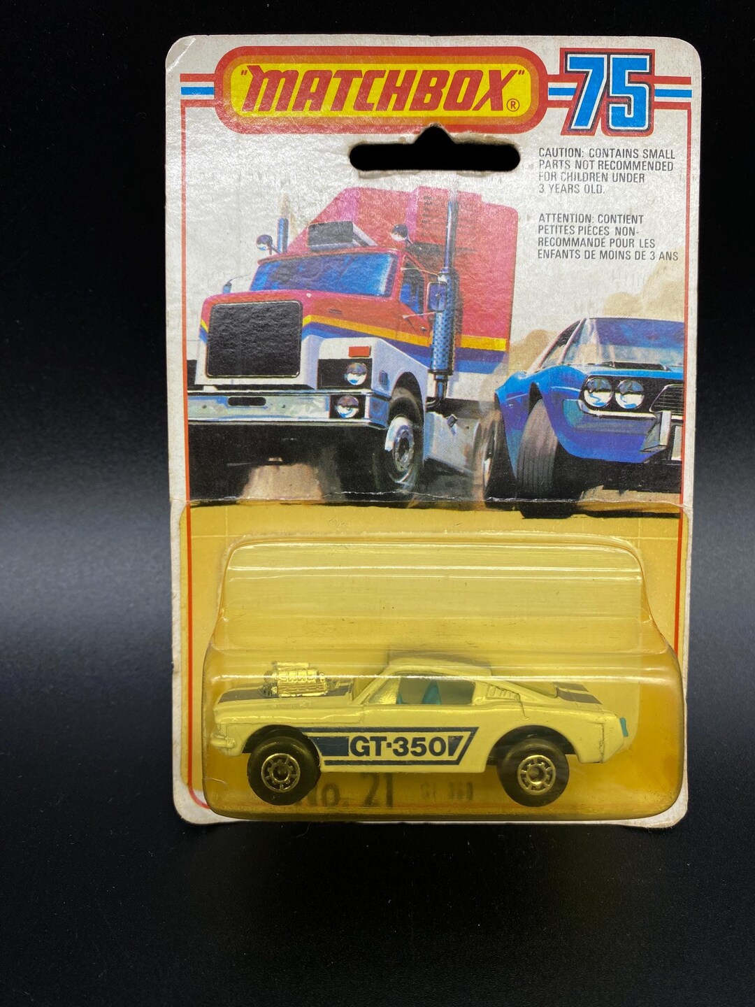 Vintage Matchbox 75 Superfast GT 350 1978 New in Package, White With ...