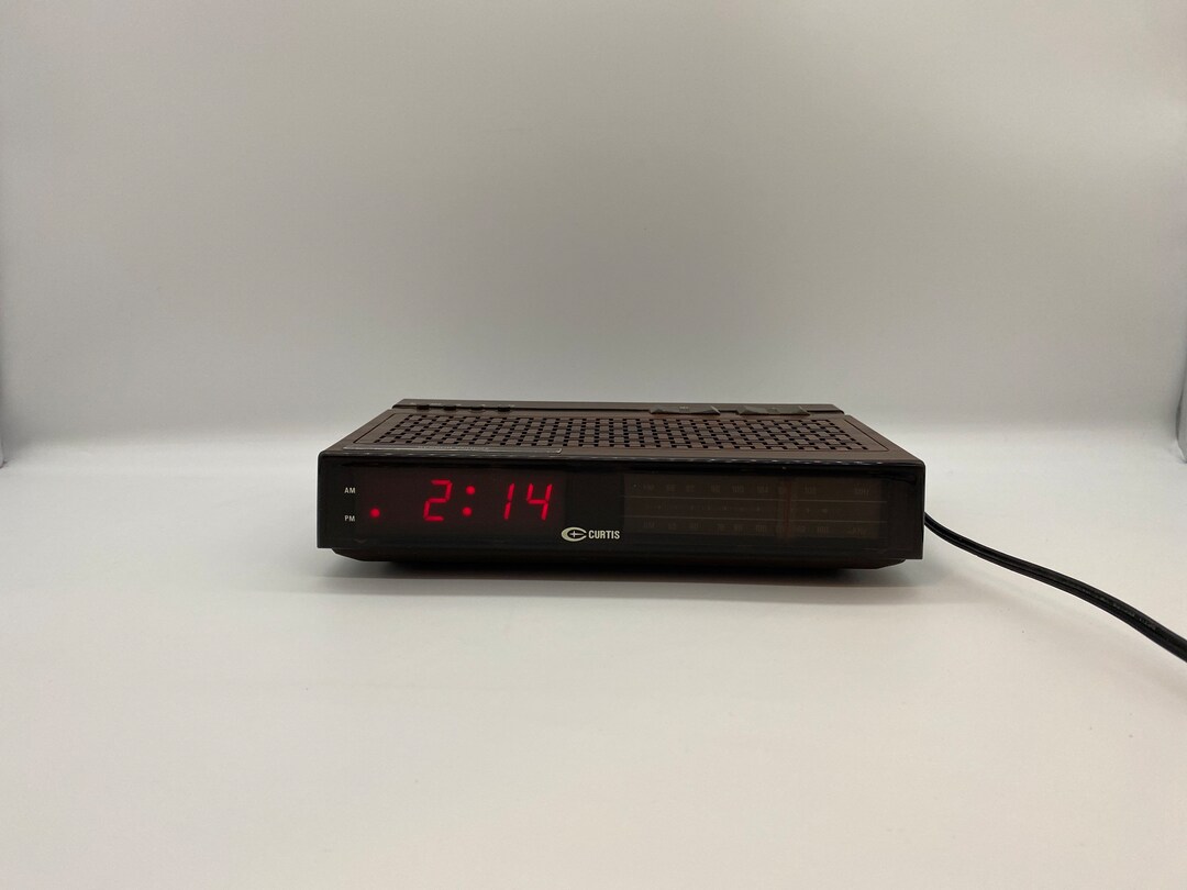 Vintage Curtis AM/FM Electronic Clock Radio, Curtis CR1400 Am/fm Alarm ...