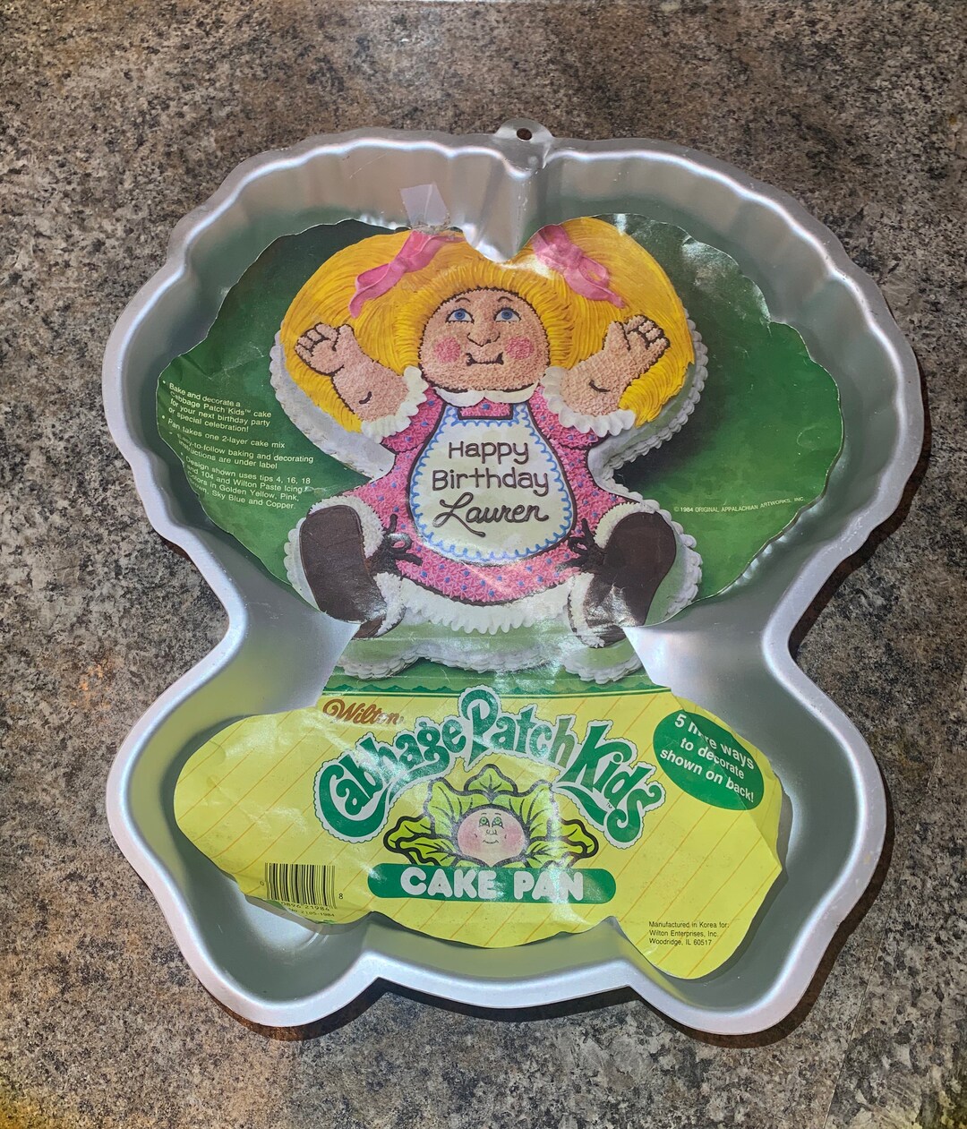 Vintage Wilton Cabbage Patch Kids Cake Pan 1984 Cabbage Patch - Etsy