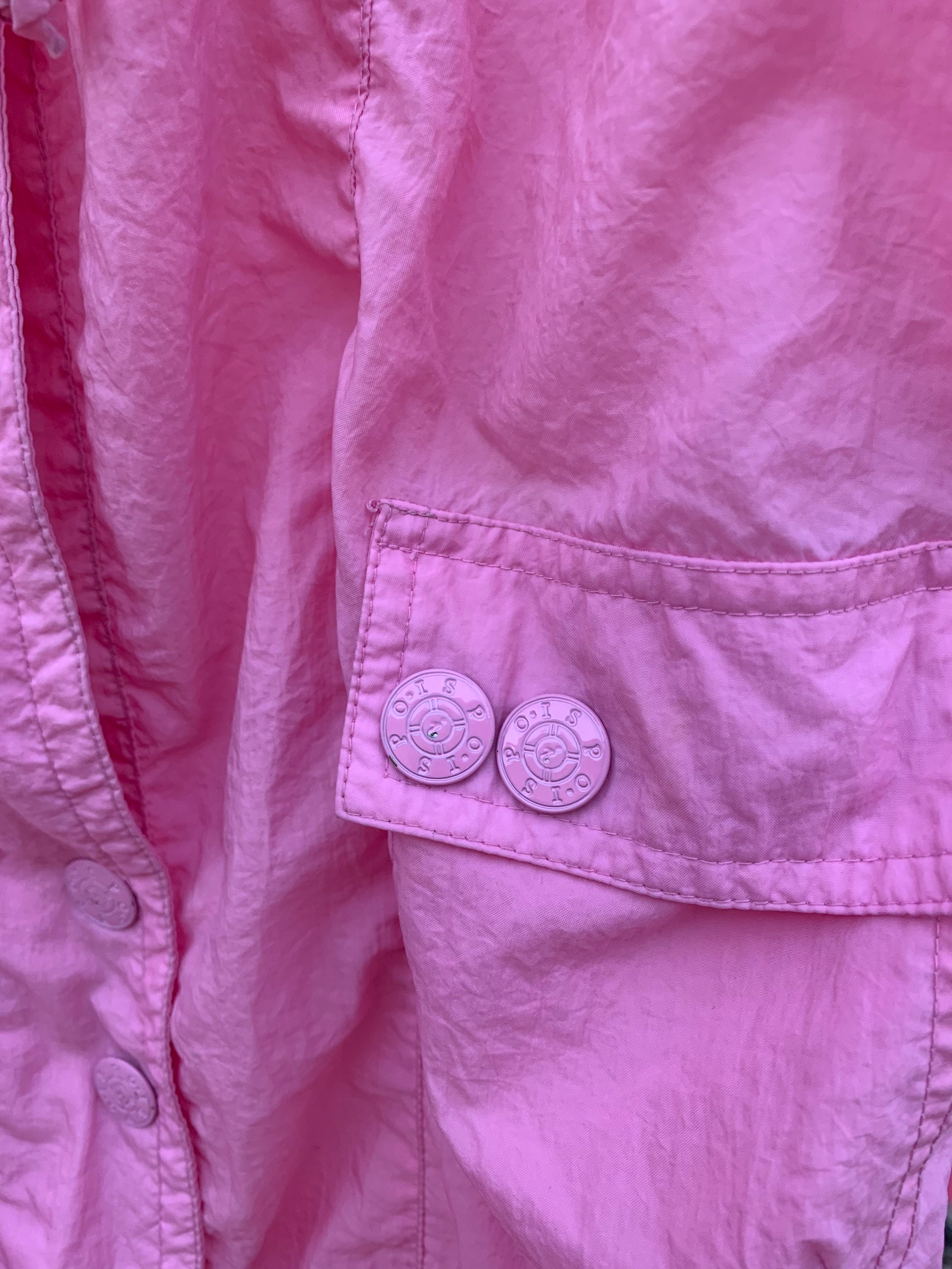Vintage ISPO Pink Windbreaker Jacket, Pink Windbreaker, Pocketed Womens ...