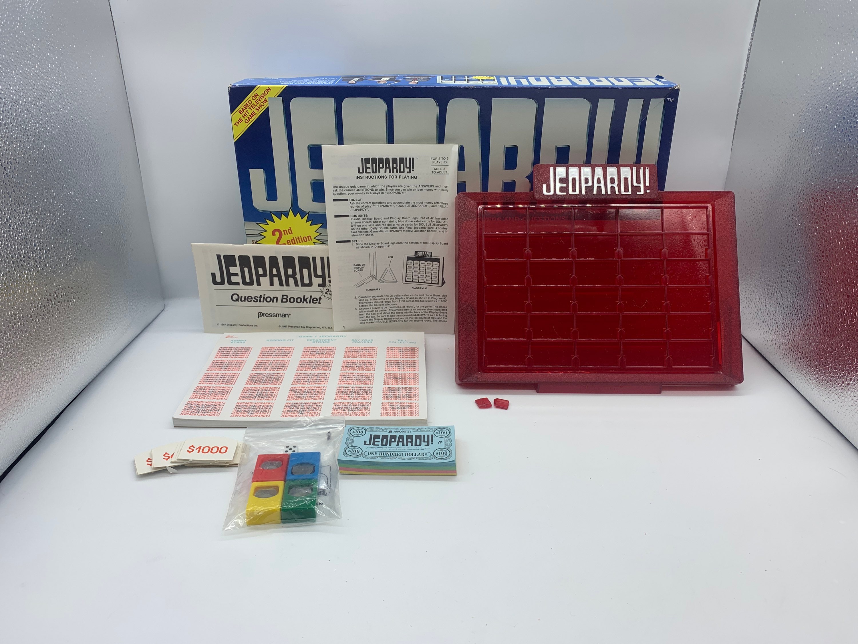 Vintage Jeopardy 2nd Edition, 1986 Jeopardy Game, Game Based on the TV ...