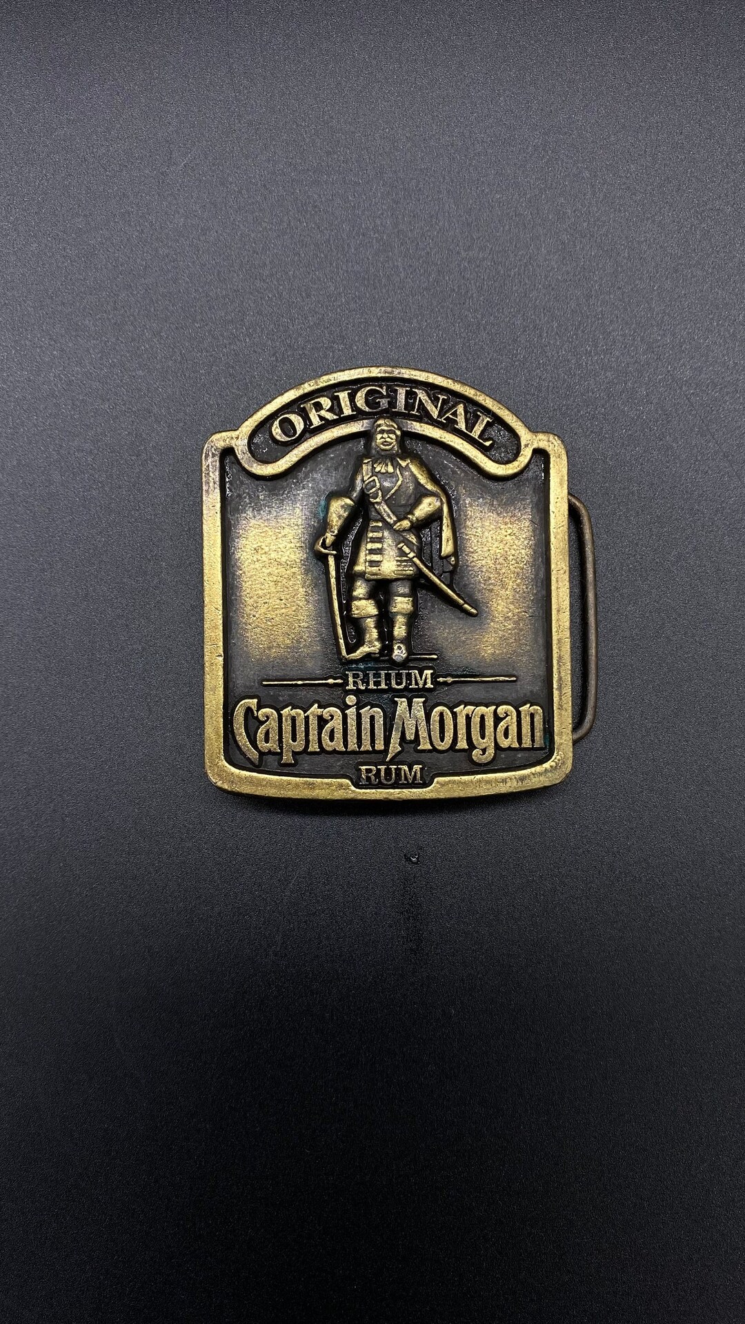 Vintage Captain Morgan Rum Belt Buckle, Brass Captain Morgan Belt ...