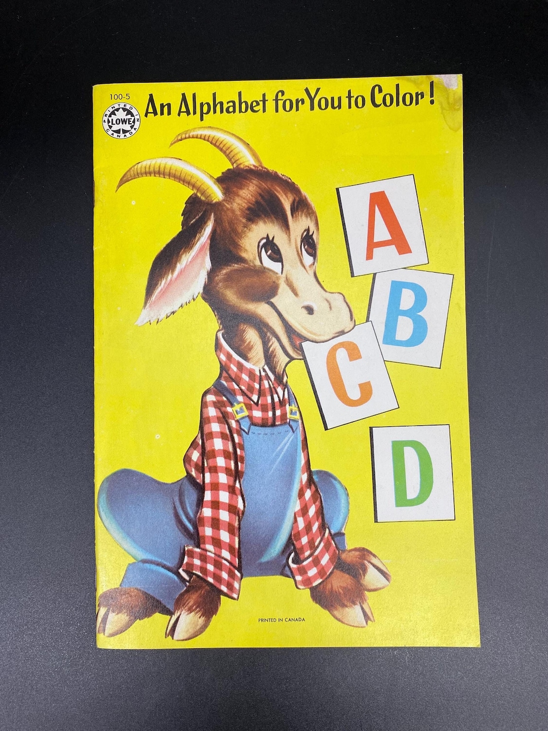Vintage Samuel Lowe Coloring Books, Samuel Lowe 100 -5 ABCD an Alphabet ...