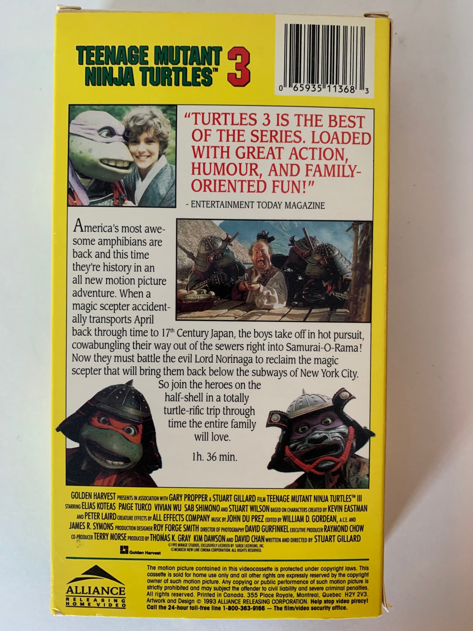 Teenage Mutant Ninja Turtles 3 VHS 1993 TMNT III Raphael - Etsy France