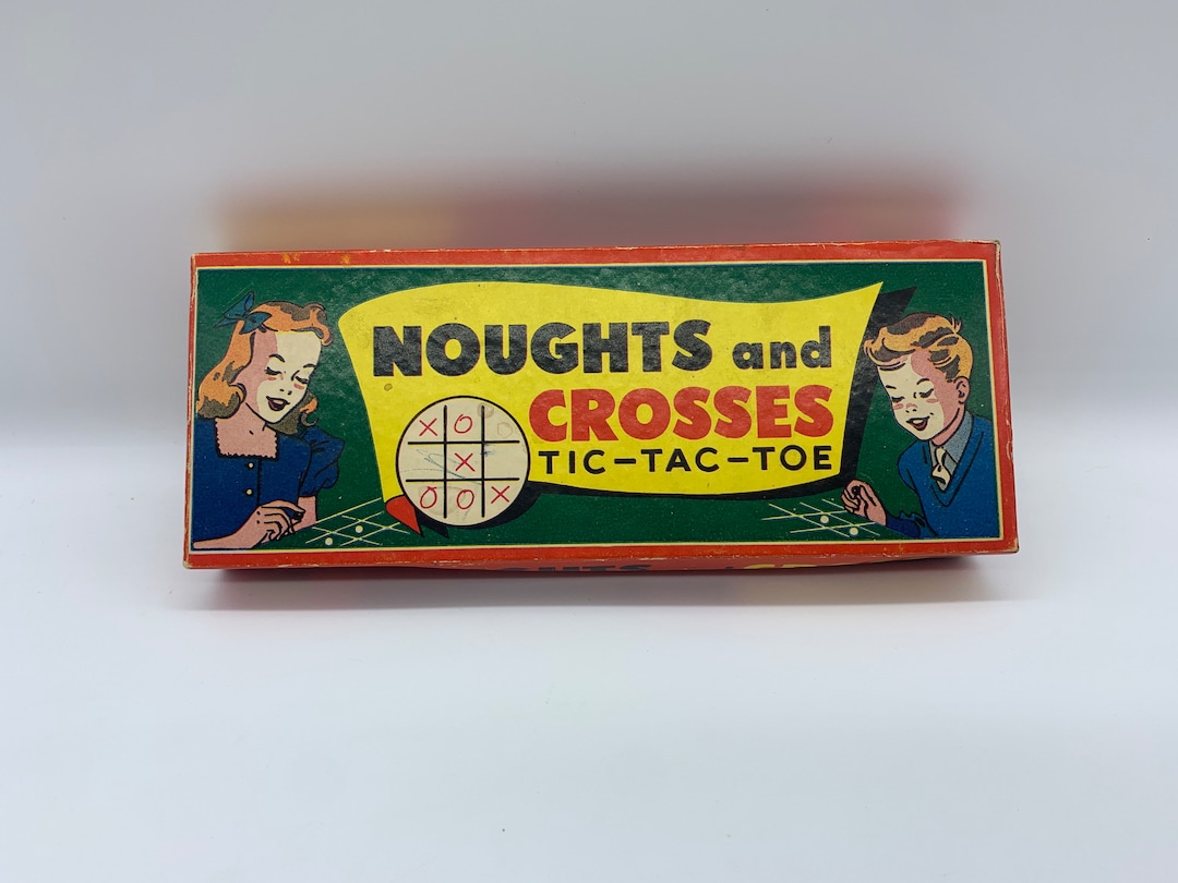 Vintage Noughts and Crosses Tic-tac-toe Game, Ontex No. 58 Noughts and ...