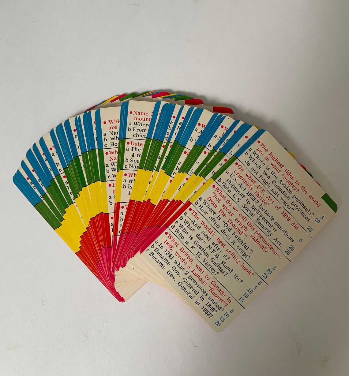 Vintage TV Quiz 1962 Educational Entertaining TV Quiz Deck - Etsy