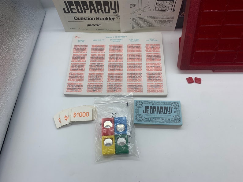 Vintage Jeopardy 2nd Edition, 1986 Jeopardy Game, Game Based on the TV ...