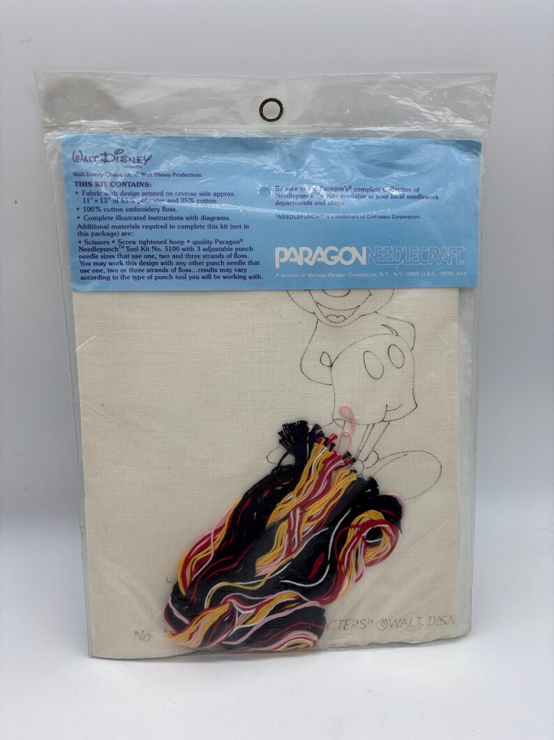 Fun With Walt Disney Character Needlepunch Embroidery by Paragon ...