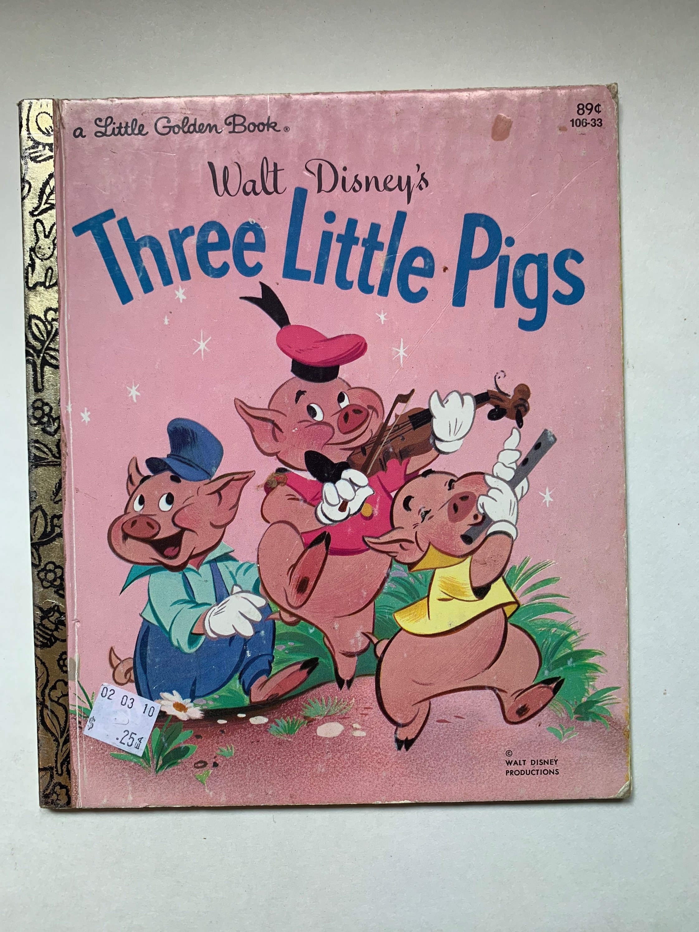 Vintage Walt Disneys Three Little Pigs Golden Book 1953 - Etsy Ireland