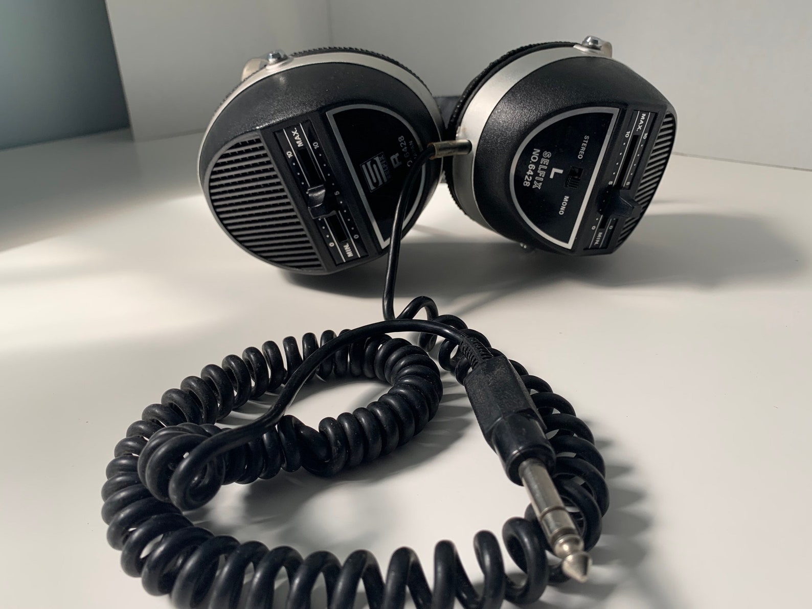 Vintage Selfix Stereo Mono Headphones, Selfix No. 6428 Headphones ...