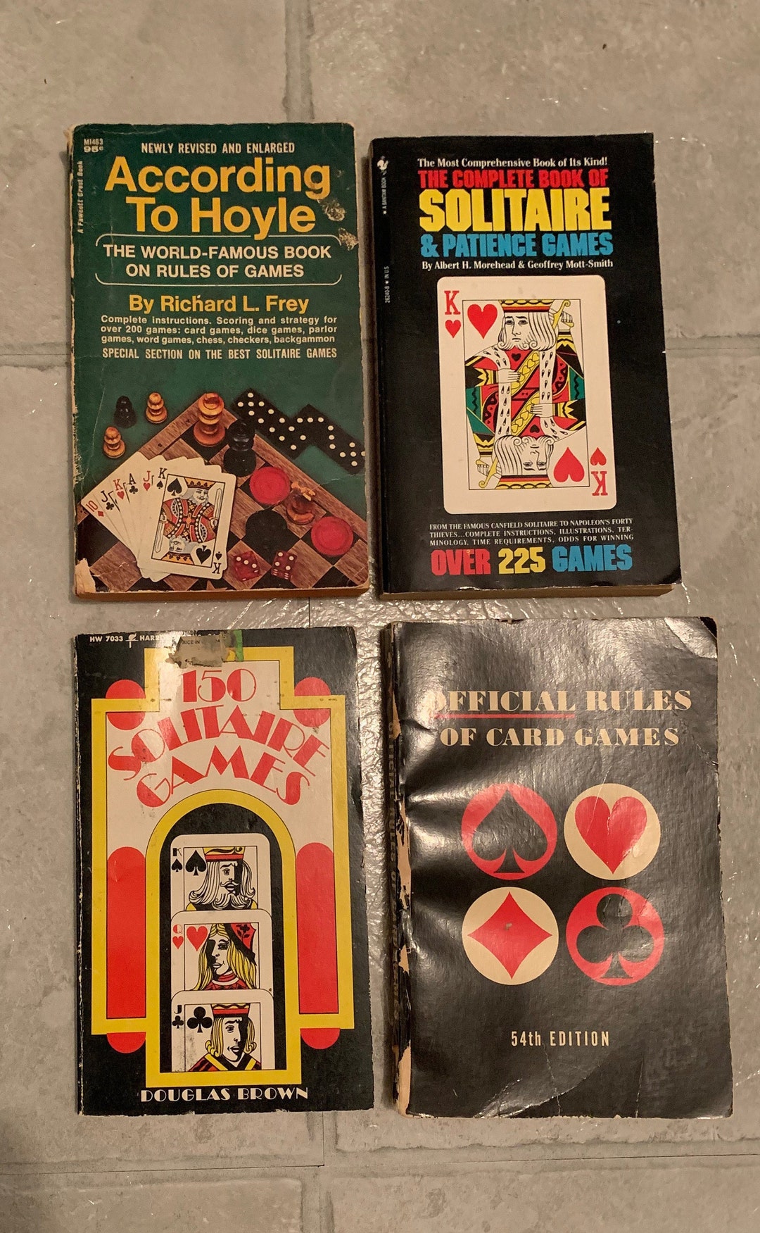 Official Rules of Card Games, According to Hoyle Book, 150 Solitaire ...