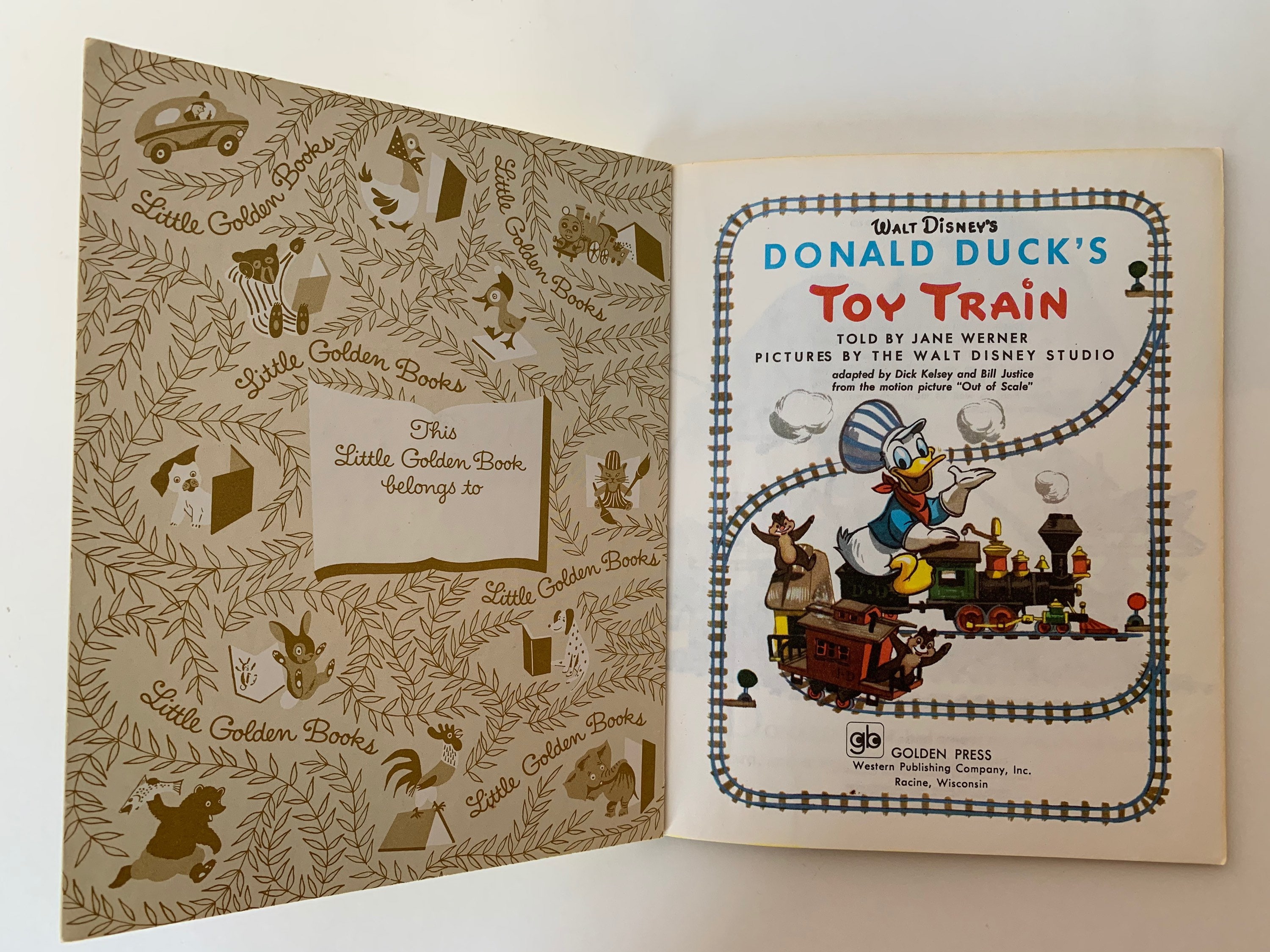 A Little Golden Book Walt Disneys Donald Ducks Toy Train - Etsy Denmark