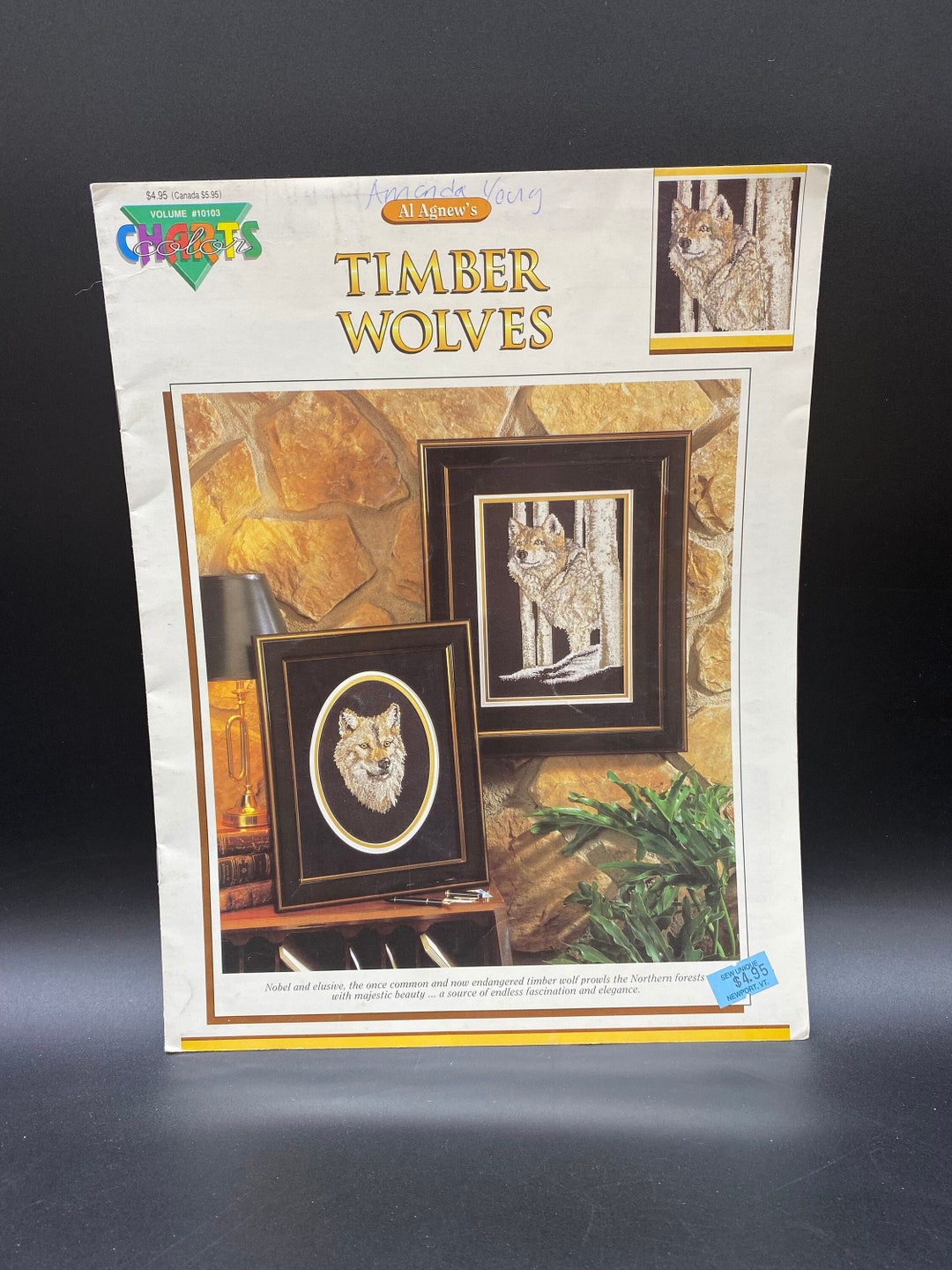 Color Charts Al Agnew’s Timber Wolves Cross Stitch Pattern Book, Color ...