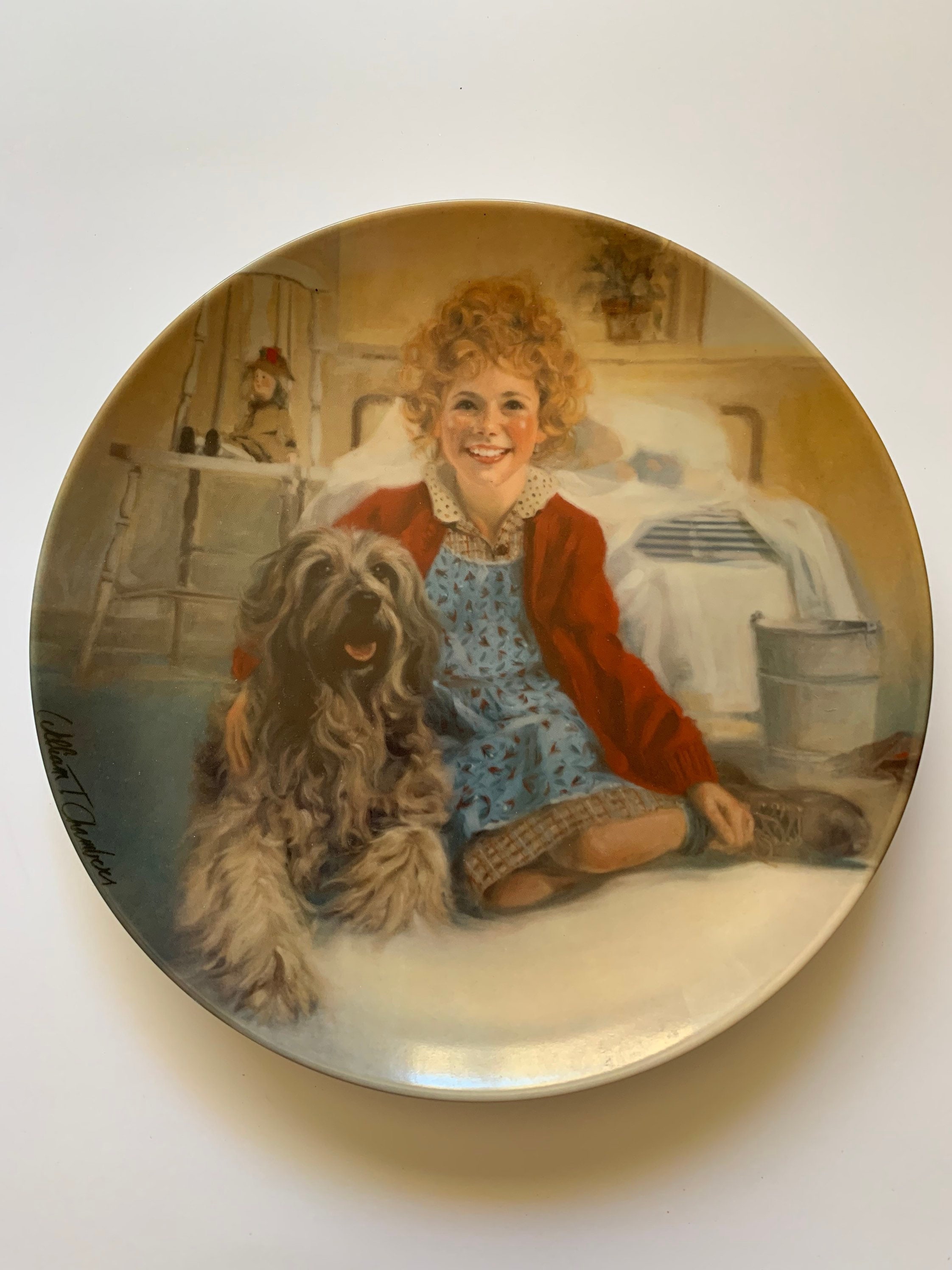 Vintage Annie and Sandy Collector Plate, Little Orphan Annie Collectors ...