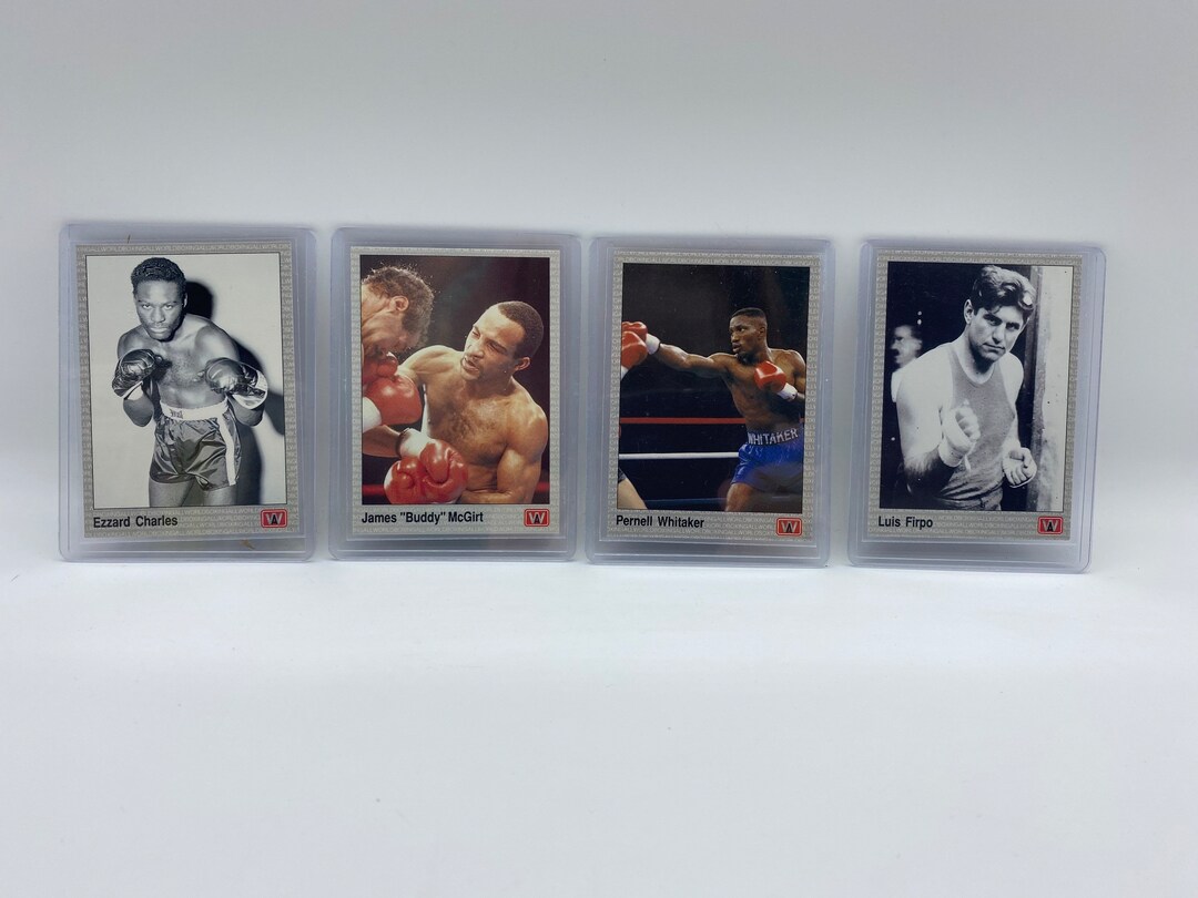 1991 AW Sports Set of 4 Boxing Cards, Ezzard Charles, James ‘buddy ...
