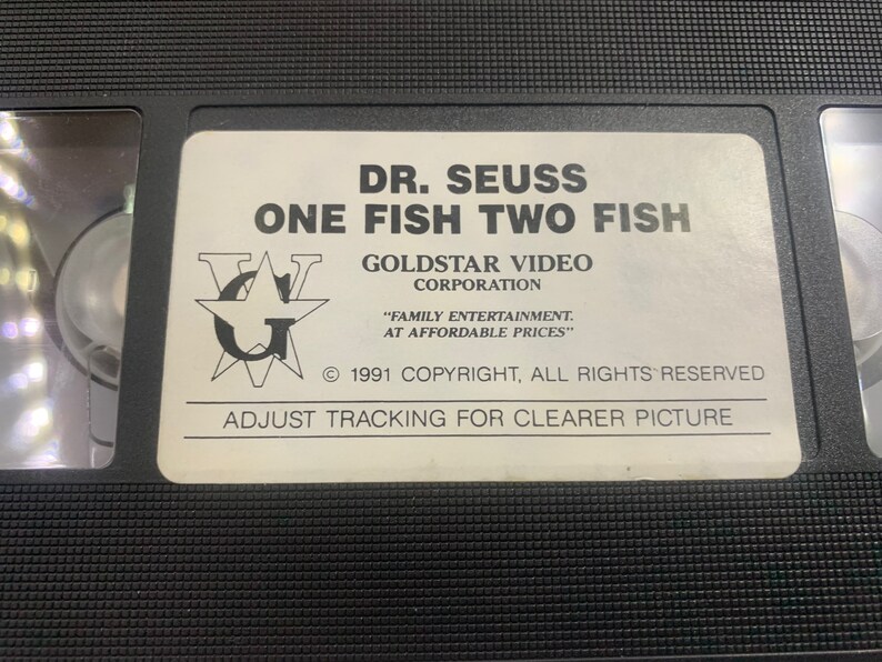 Vintage Dr. Seuss VHS Beginner Book Video One Fish Two Fish | Etsy
