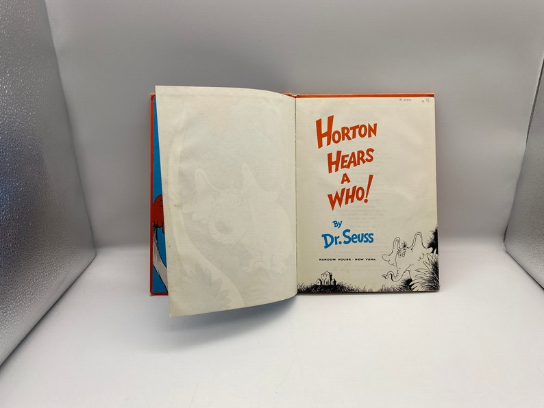 Vintage Horton Hears A Who! by Dr. Seuss, 1954 Horton Hears A Who 8”x11 ...