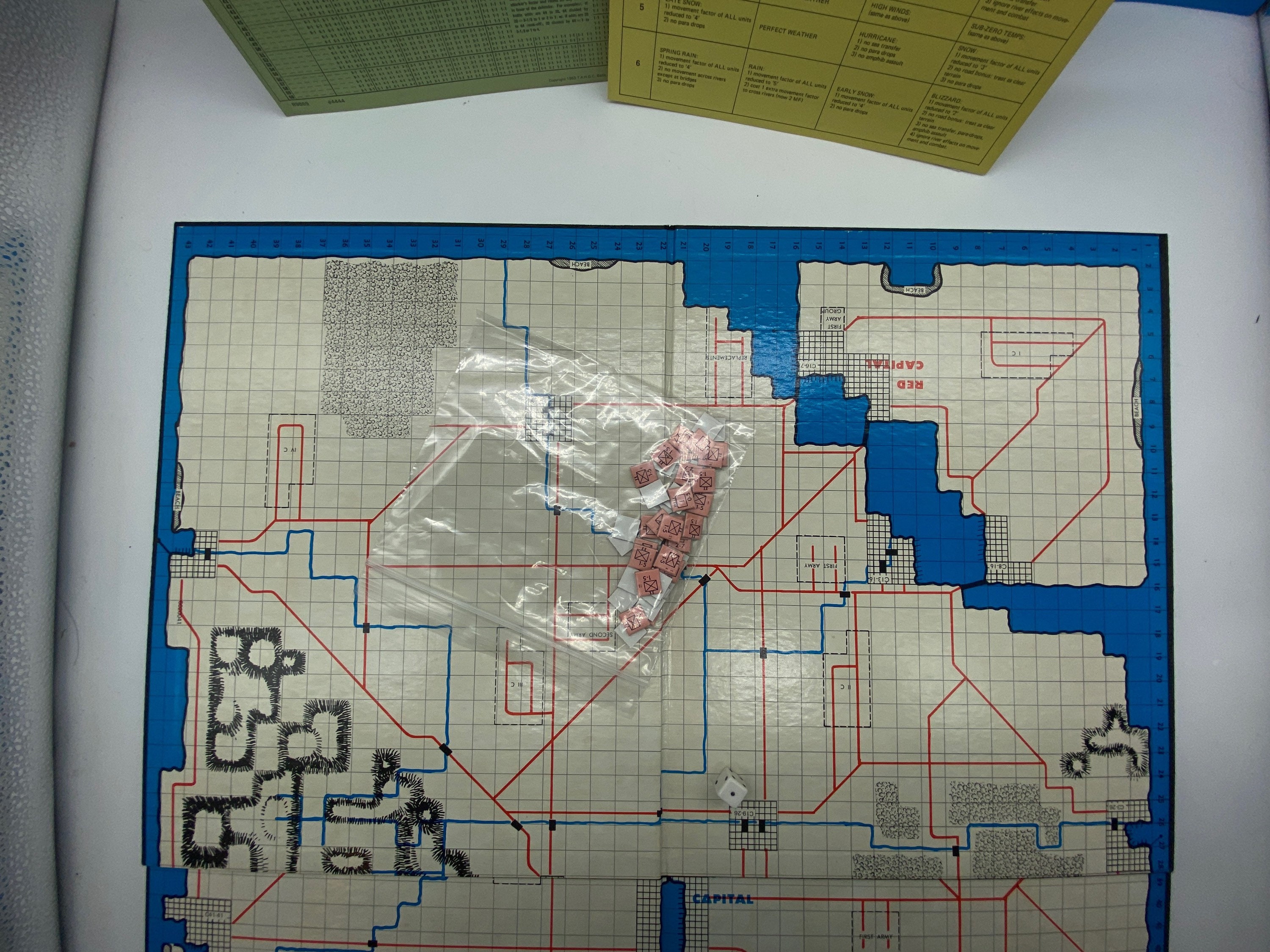 Tactics II Realistic War Game, the Avalon Hill Game Company, 1973 ...