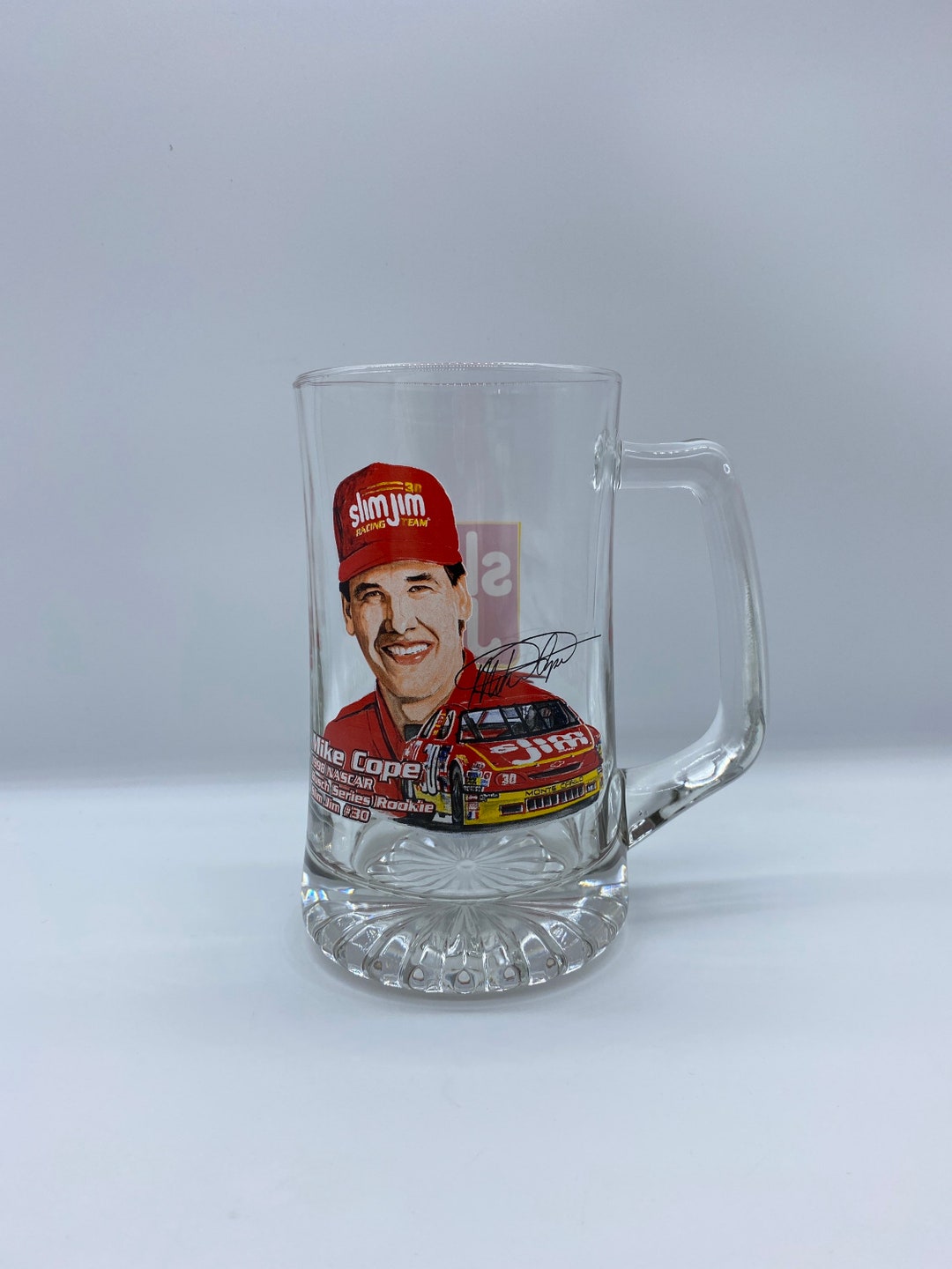 Slim Jim Racing Mike Cope 1998 Nascar Mug Busch Series Rookie Slim Jim Cope Beer Stein Mike