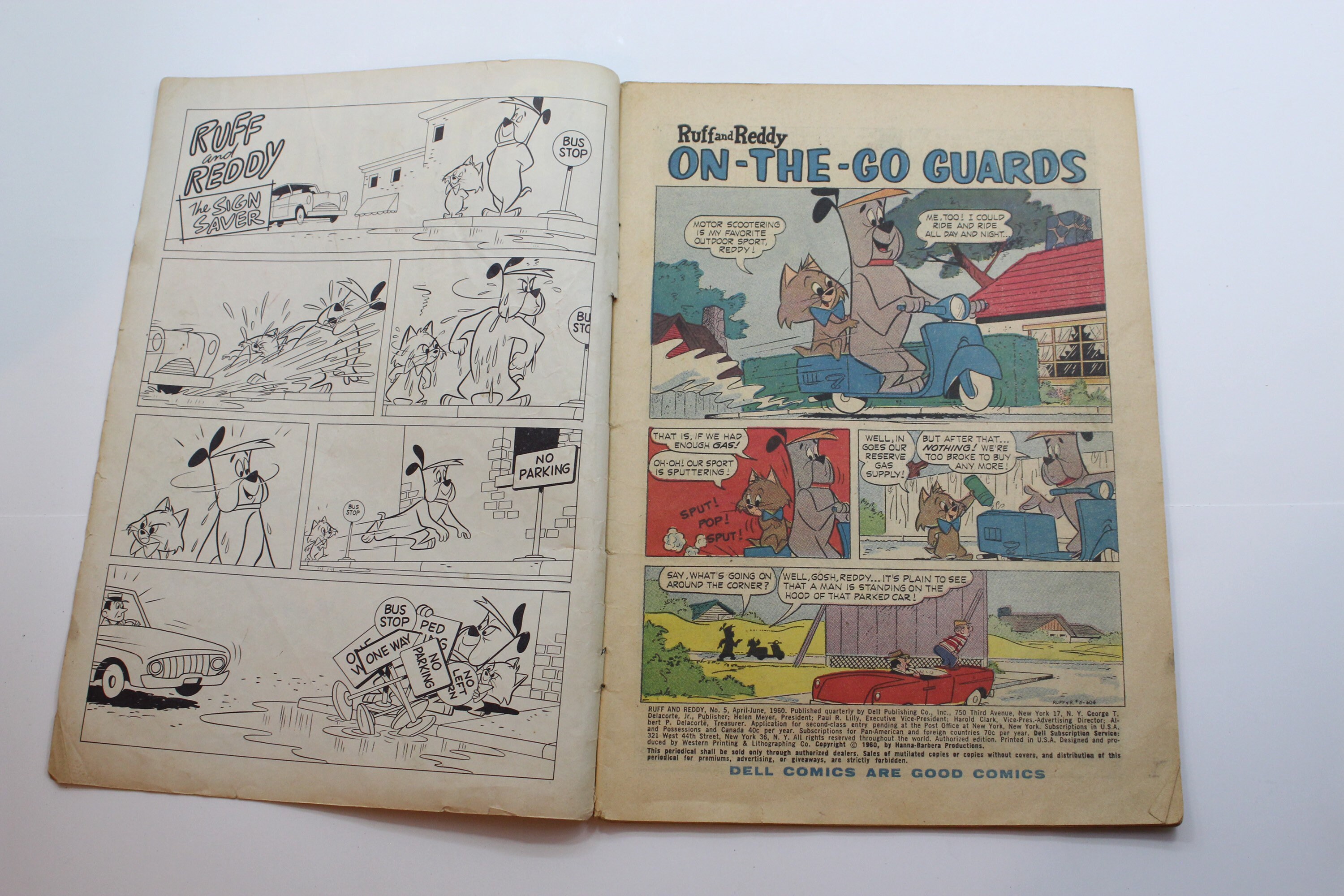 Vintage Ruff and Reddy Comic Book 1960 Comic Hanna Barbera - Etsy