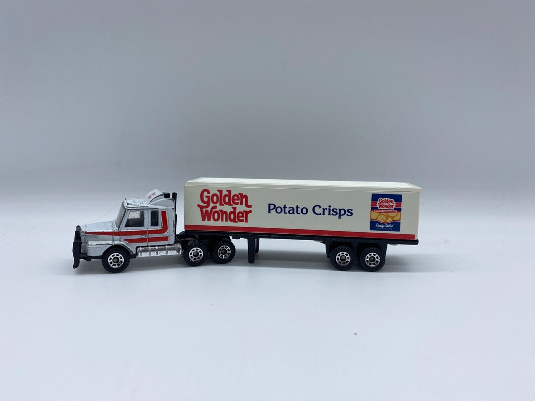 1985 Matchbox Golden Wonder Potato Crisps Scania T142 Tractor Trailer ...