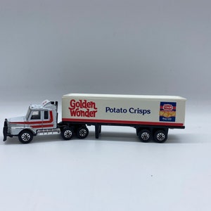 1985 Matchbox Golden Wonder Potato Crisps Scania T142 Tractor Trailer ...