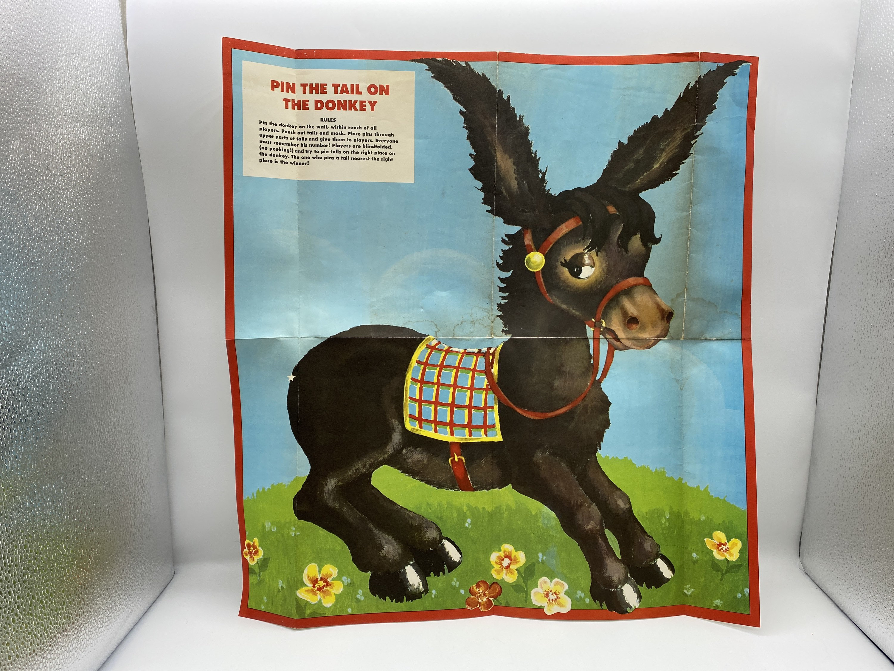 Vintage Pin the Tail on the Donkey New Old Stock Pin the Tail - Etsy