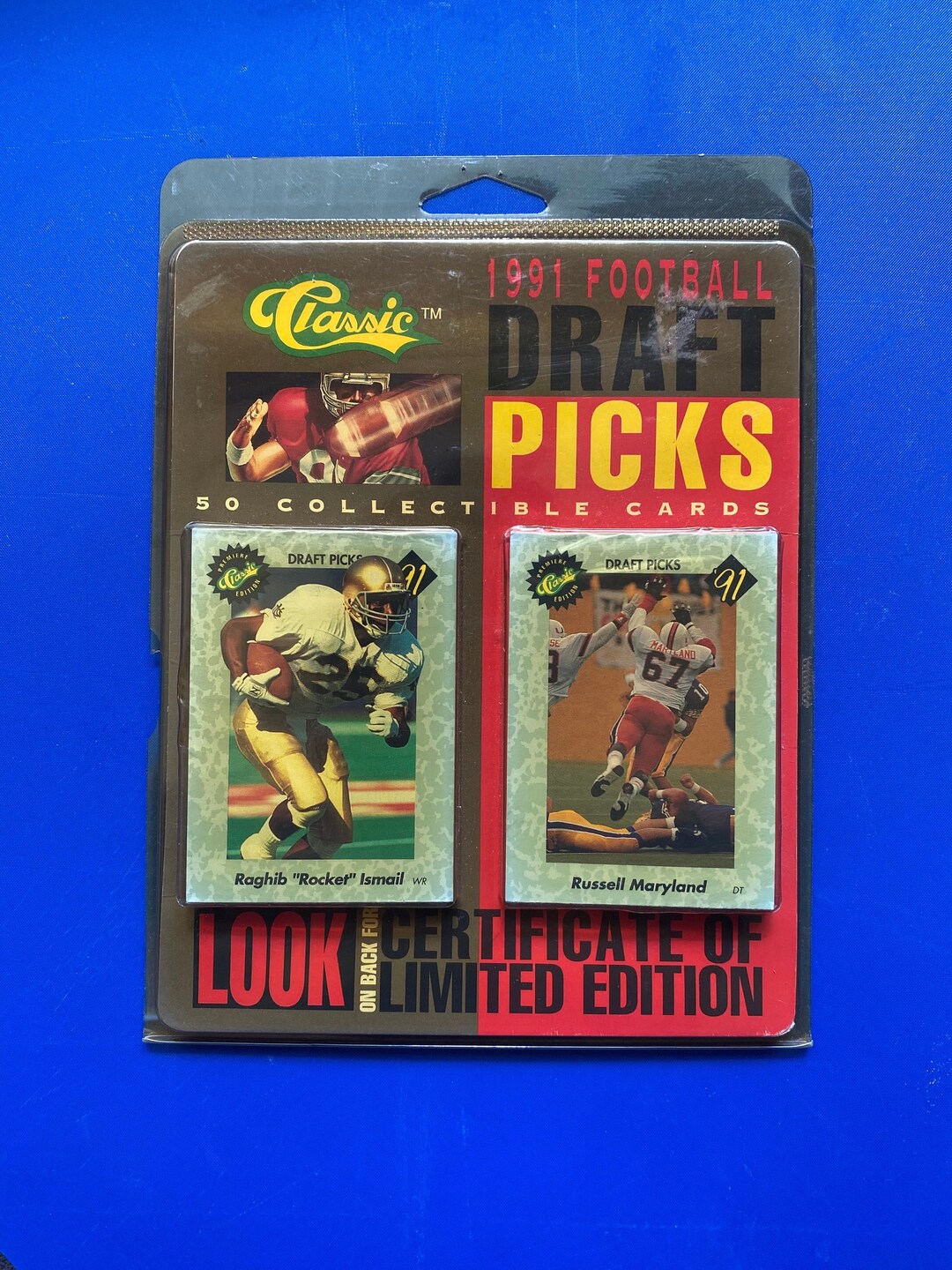 Limited Edition 50 Card Set of Classic 1991 Football Draft Picks New ...