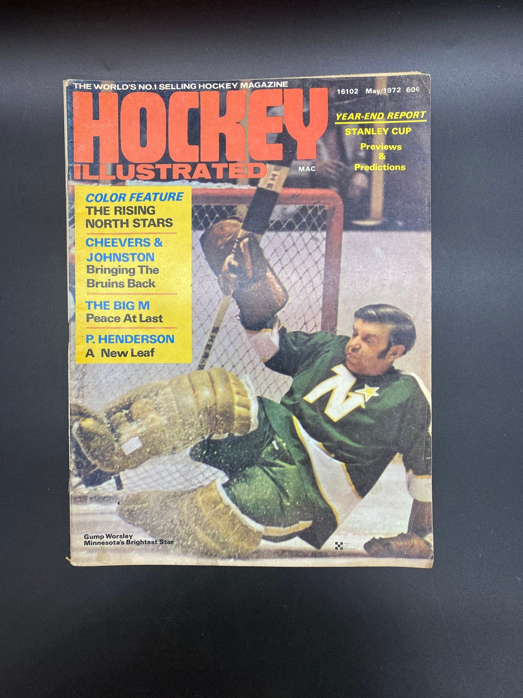 Vintage Hockey Illustrated May 1972, Hockey Illustrated Volume 12 ...