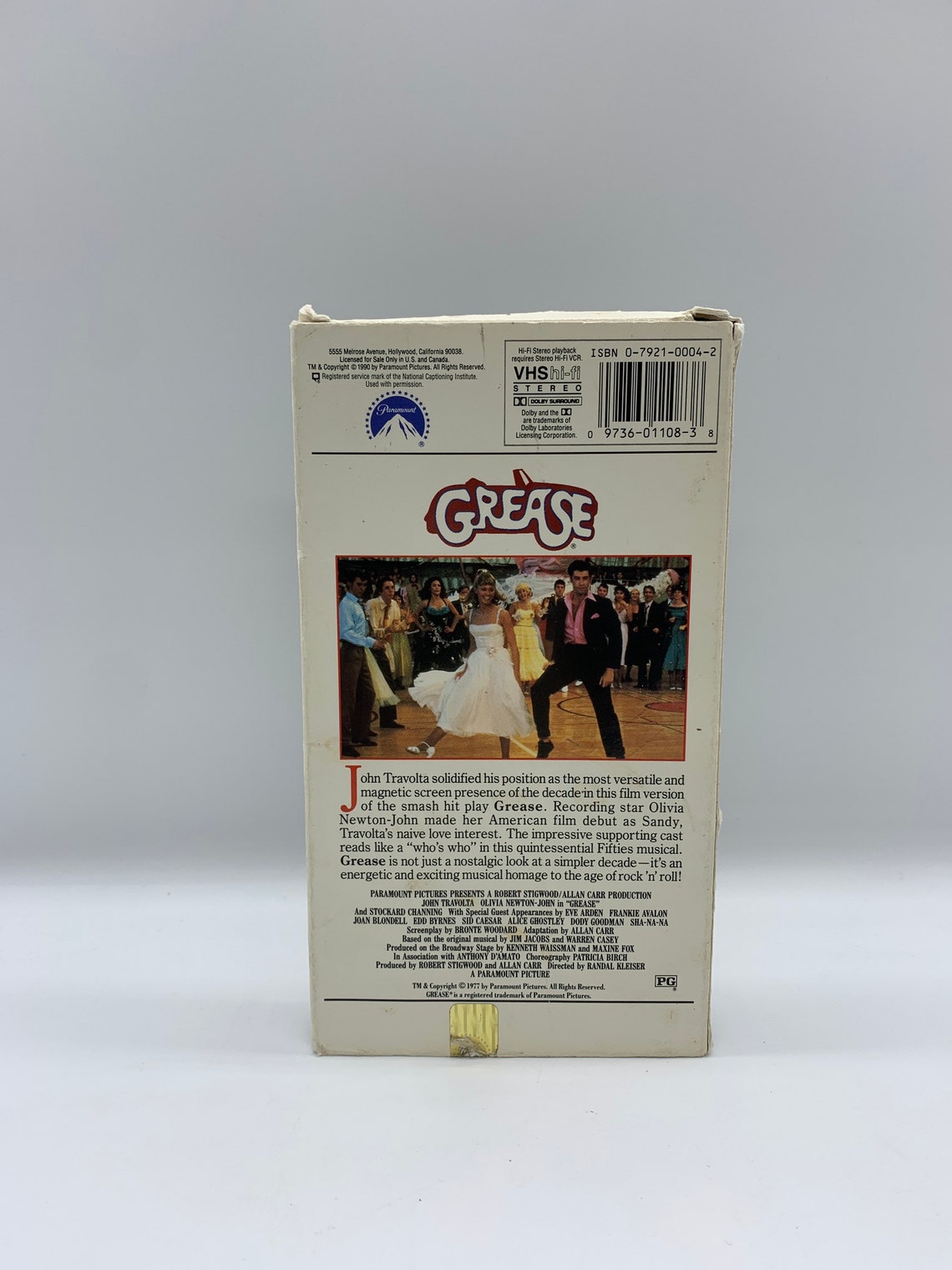 Vintage Grease VHS 1990 Grease Vhs John Travolta and Olivia - Etsy Canada
