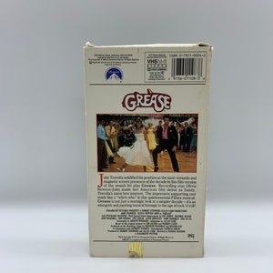 Vintage Grease VHS, 1990 Grease Vhs, John Travolta and Olivia Newton ...