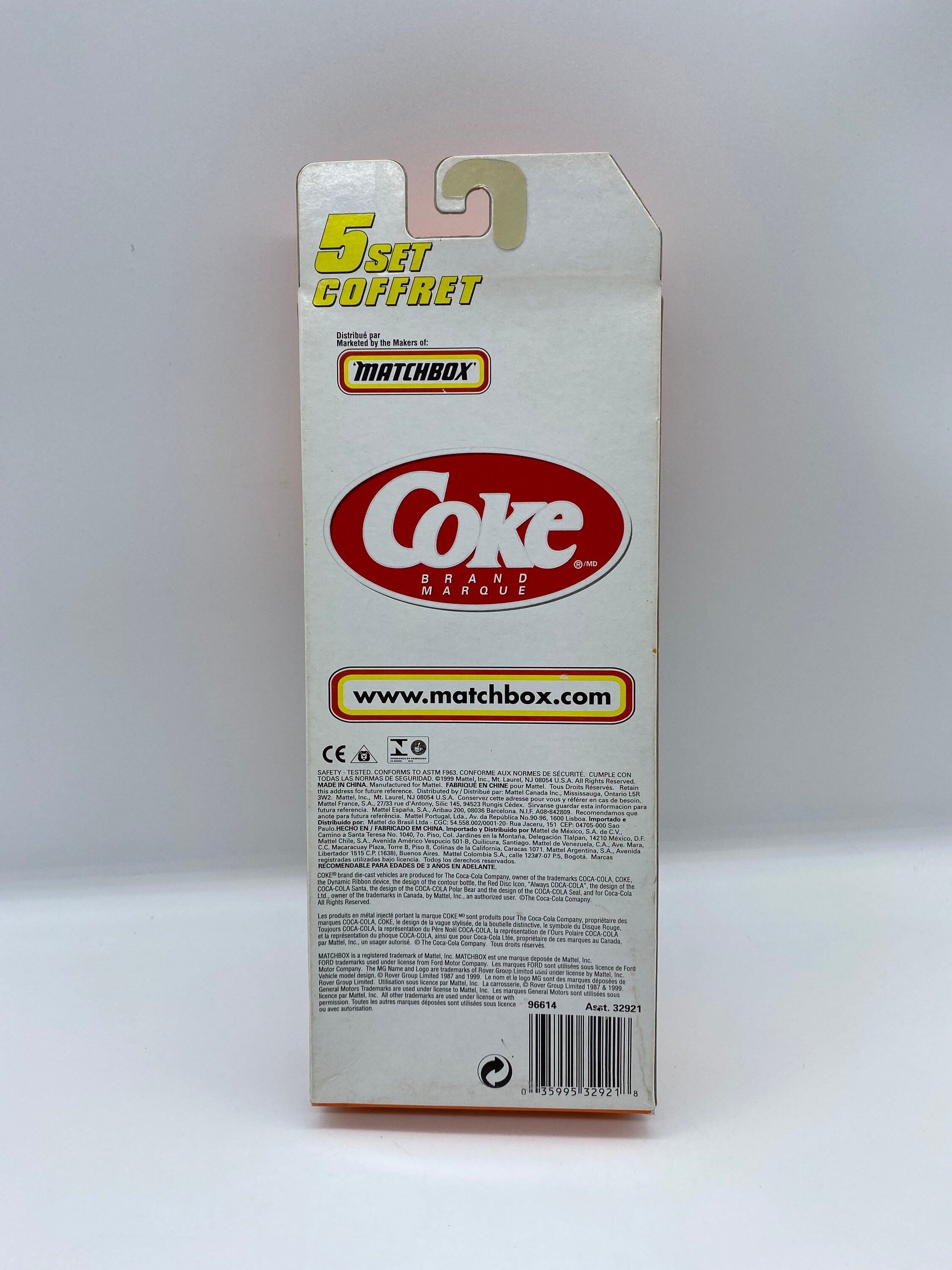 Matchbox 1999 Coca-cola 5 Set Mattel Wheels New Old Stock, Coca-cola ...