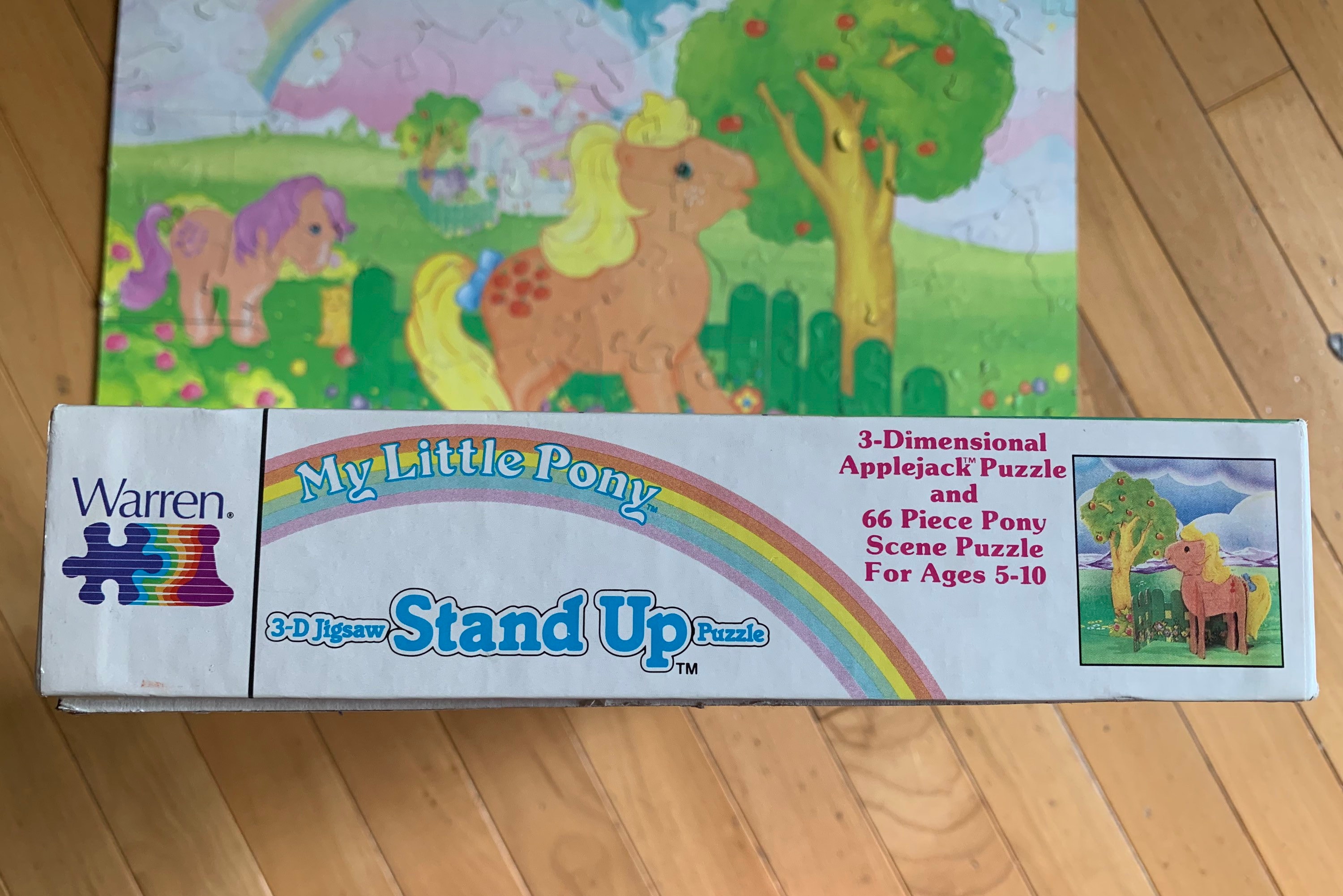 Vintage My Little Pony Applejack 3D Stand up Puzzle 1984 - Etsy