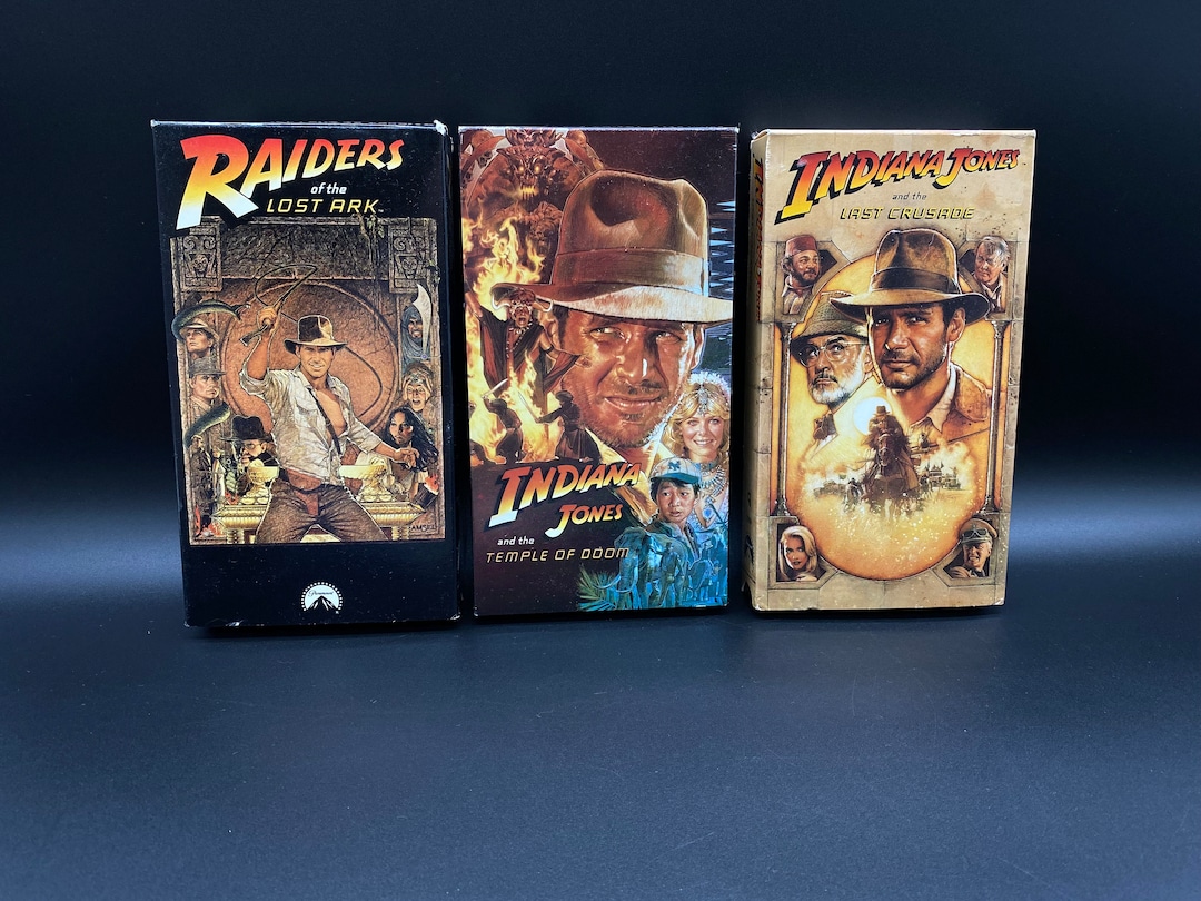 Indiana Jones Trilogy of VHS, Indiana Jones and the Lost Ark VHS ...