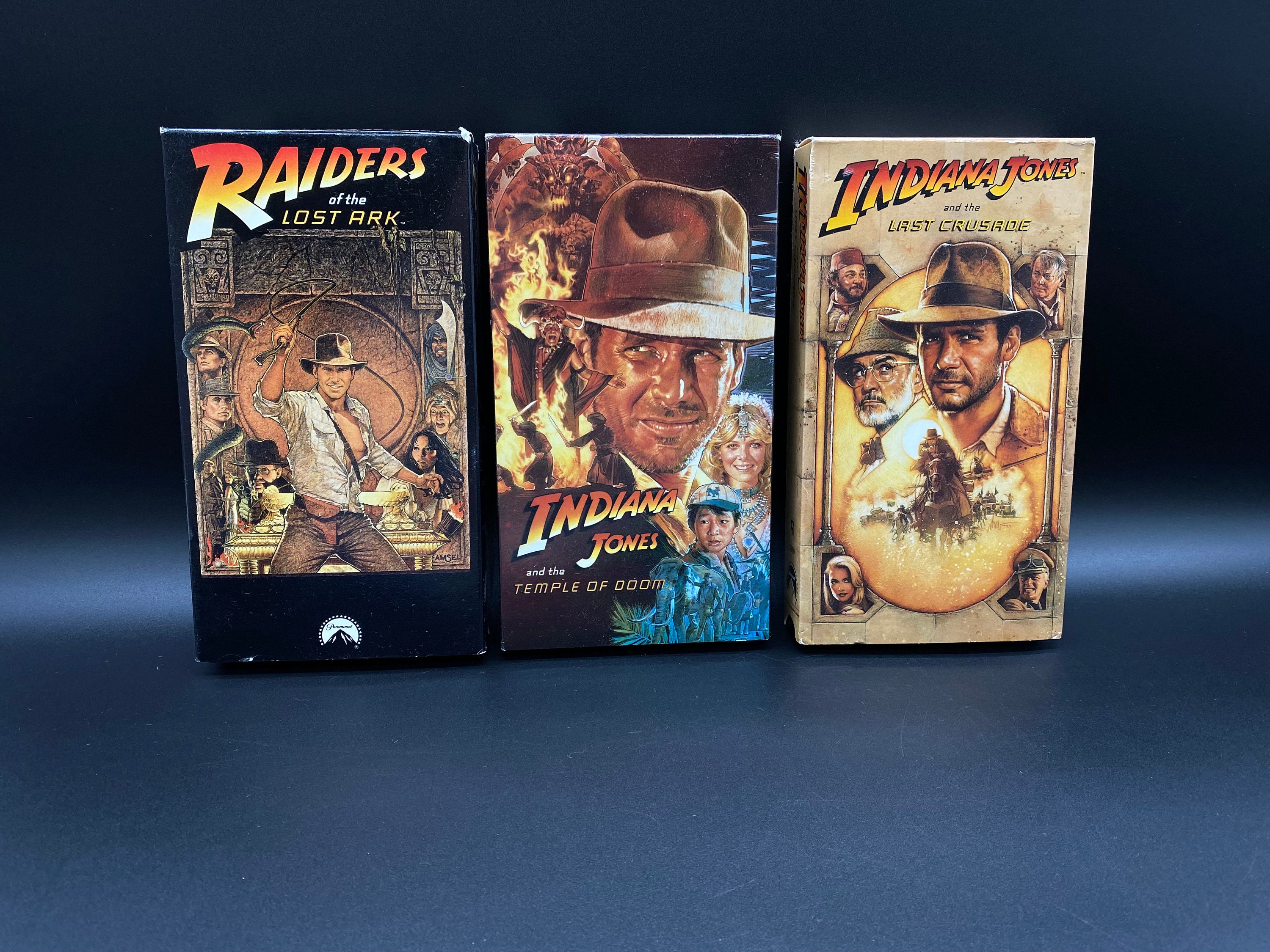 Indiana Jones Trilogy of VHS, Indiana Jones and the Lost Ark VHS ...