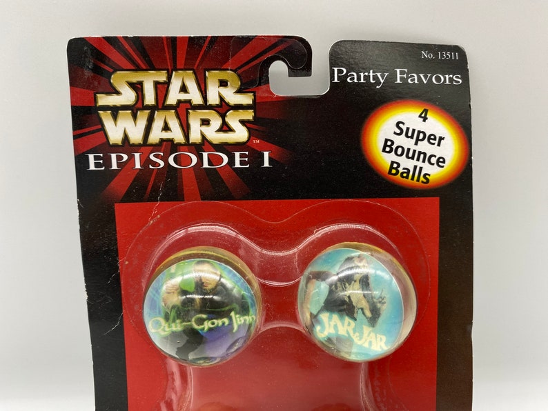 Star Wars Episode 1 Bouncy Balls, 4 Super Bounce Balls Party Favors ...