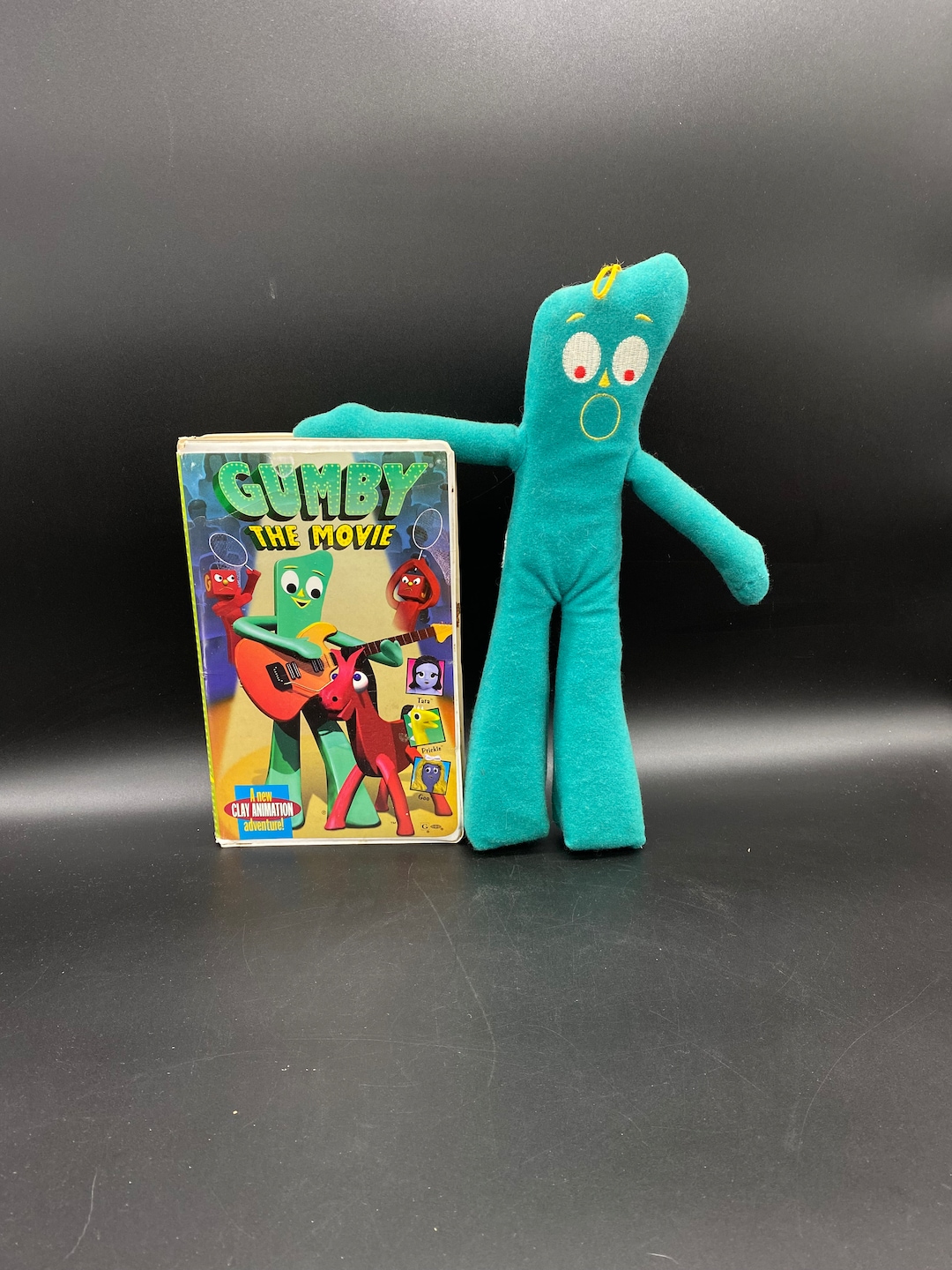 Gumby the Movie VHS and Gumby Playskool 12” Plush, 1995 Gumby Movie VHS ...