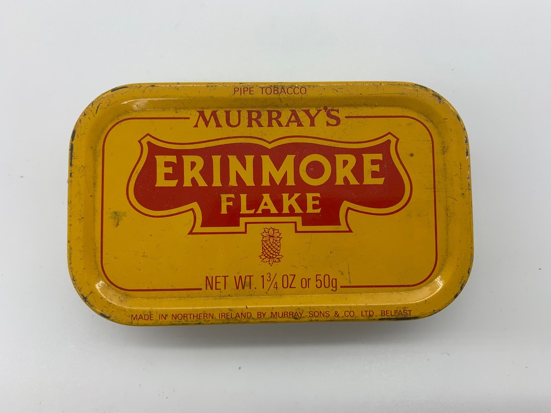 Vintage Murray’s Erinmore Flake Pipe Tobacco 50g Tin, Made in Northern ...