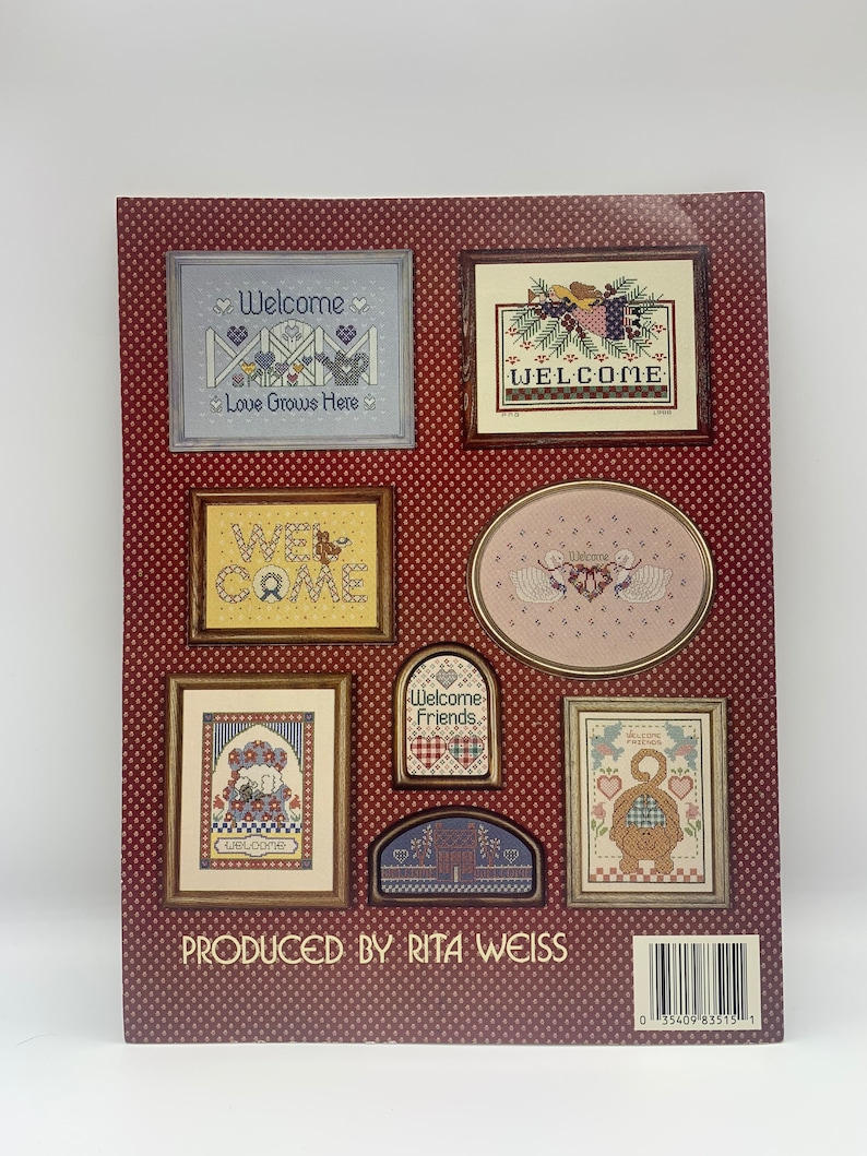 Vintage Welcomes to Cross Stitch Pattern Book American School - Etsy