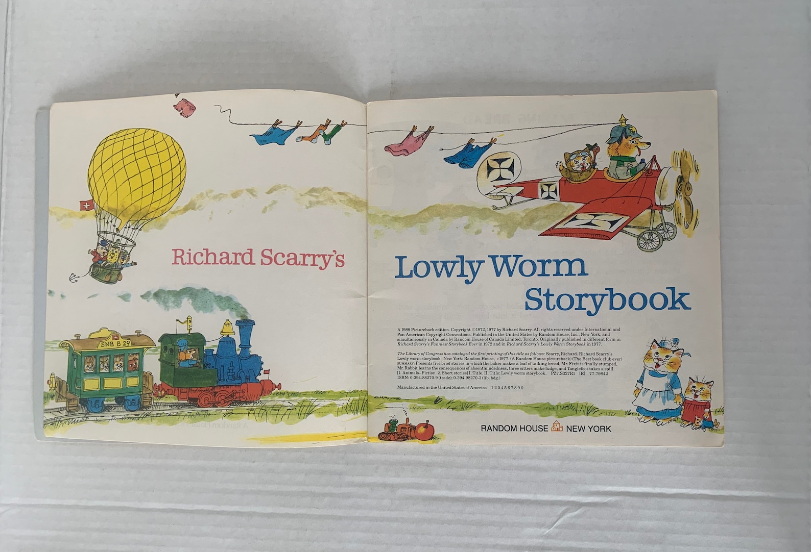 Vintage Richard Scarrys Lowly Worm Storybook 1987 Picture - Etsy