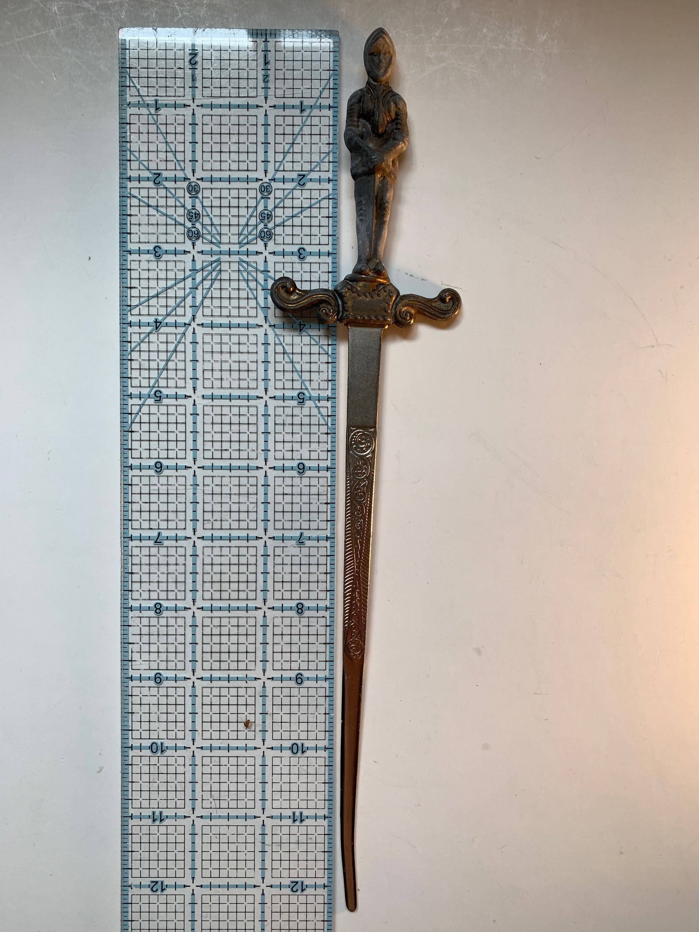 Vintage Medieval Mini Sword Letter Opener, Ornate Letter Opener ...